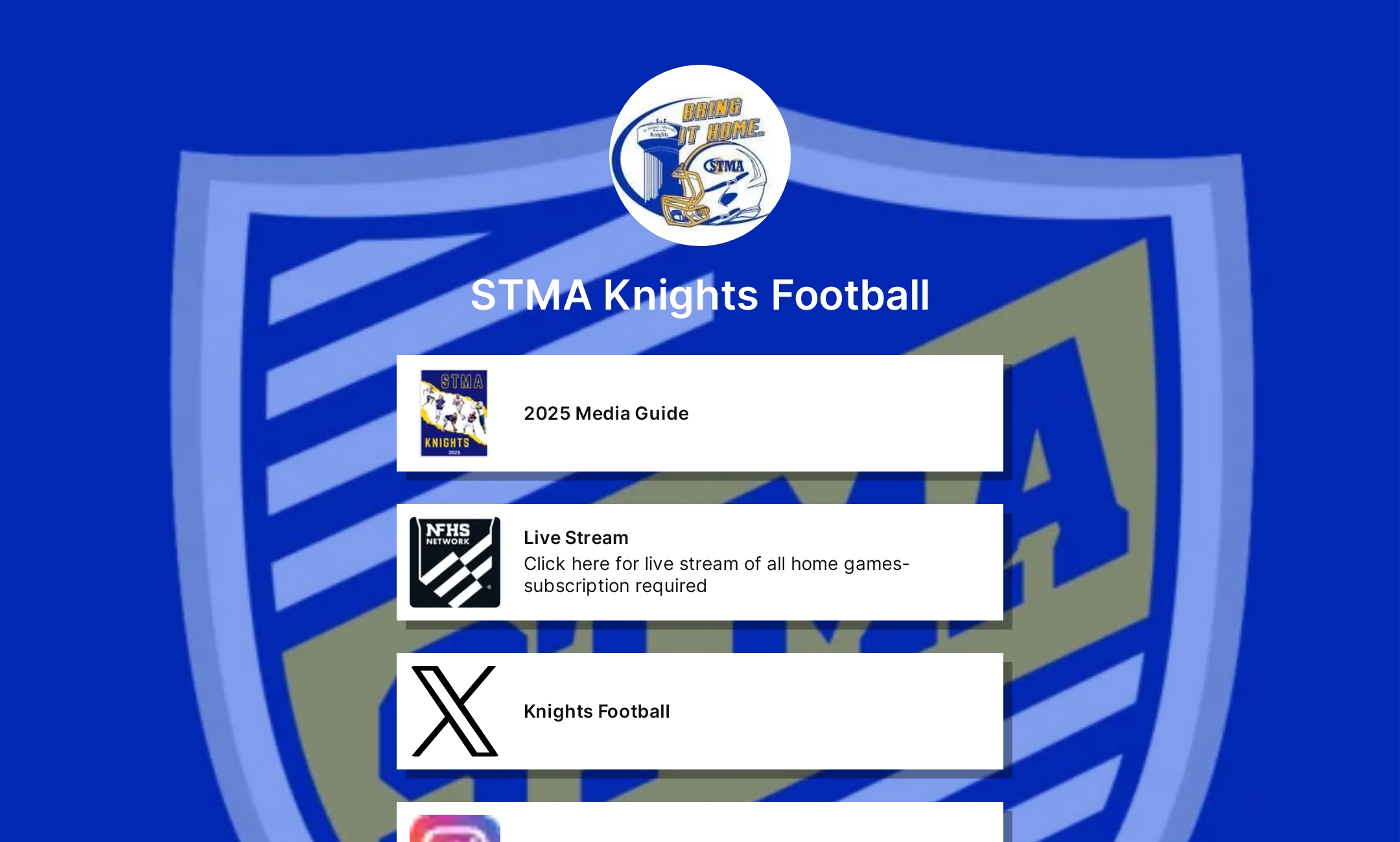 STMA Knights Football's Flowpage