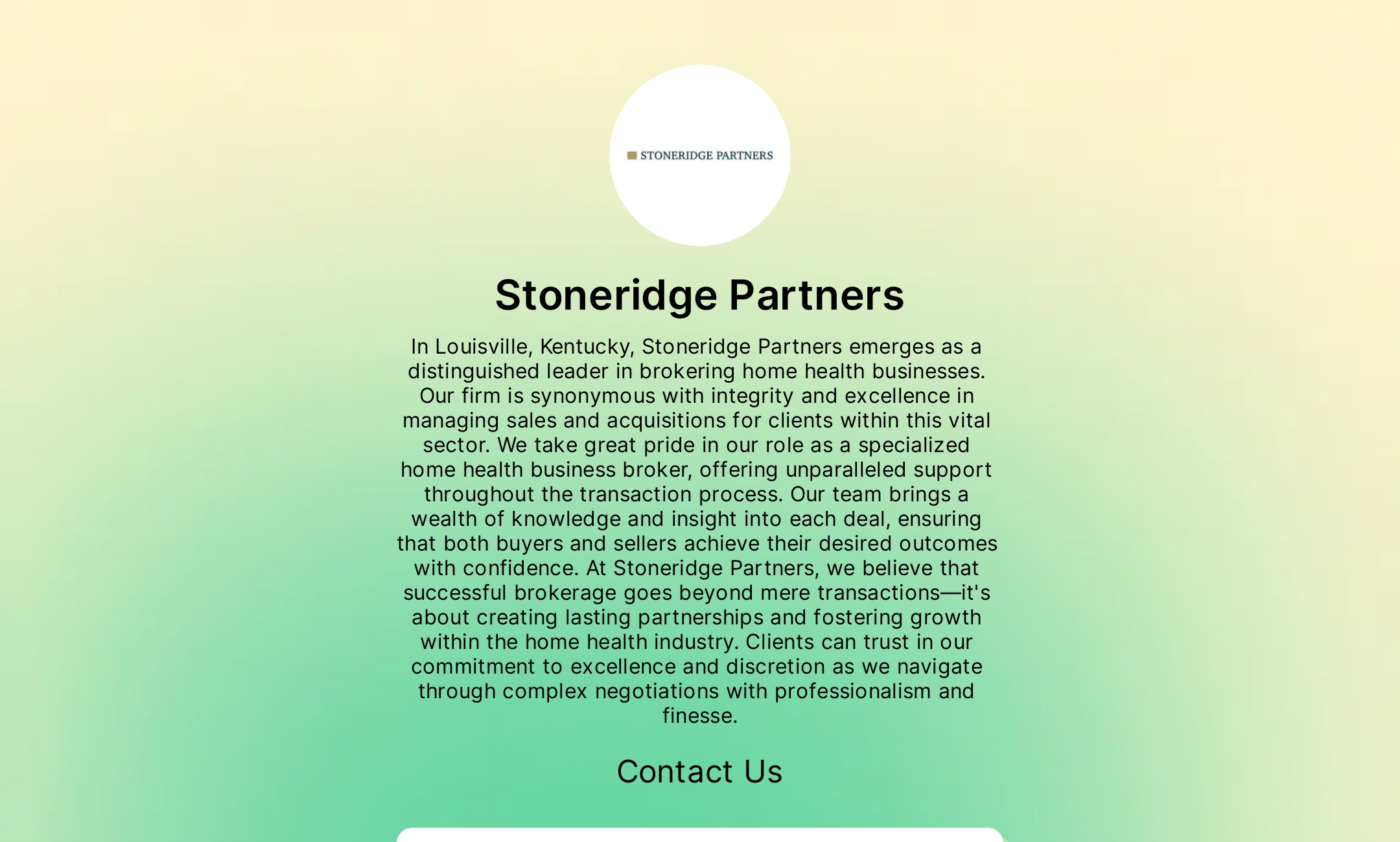 Stoneridge Partners' Flowpage