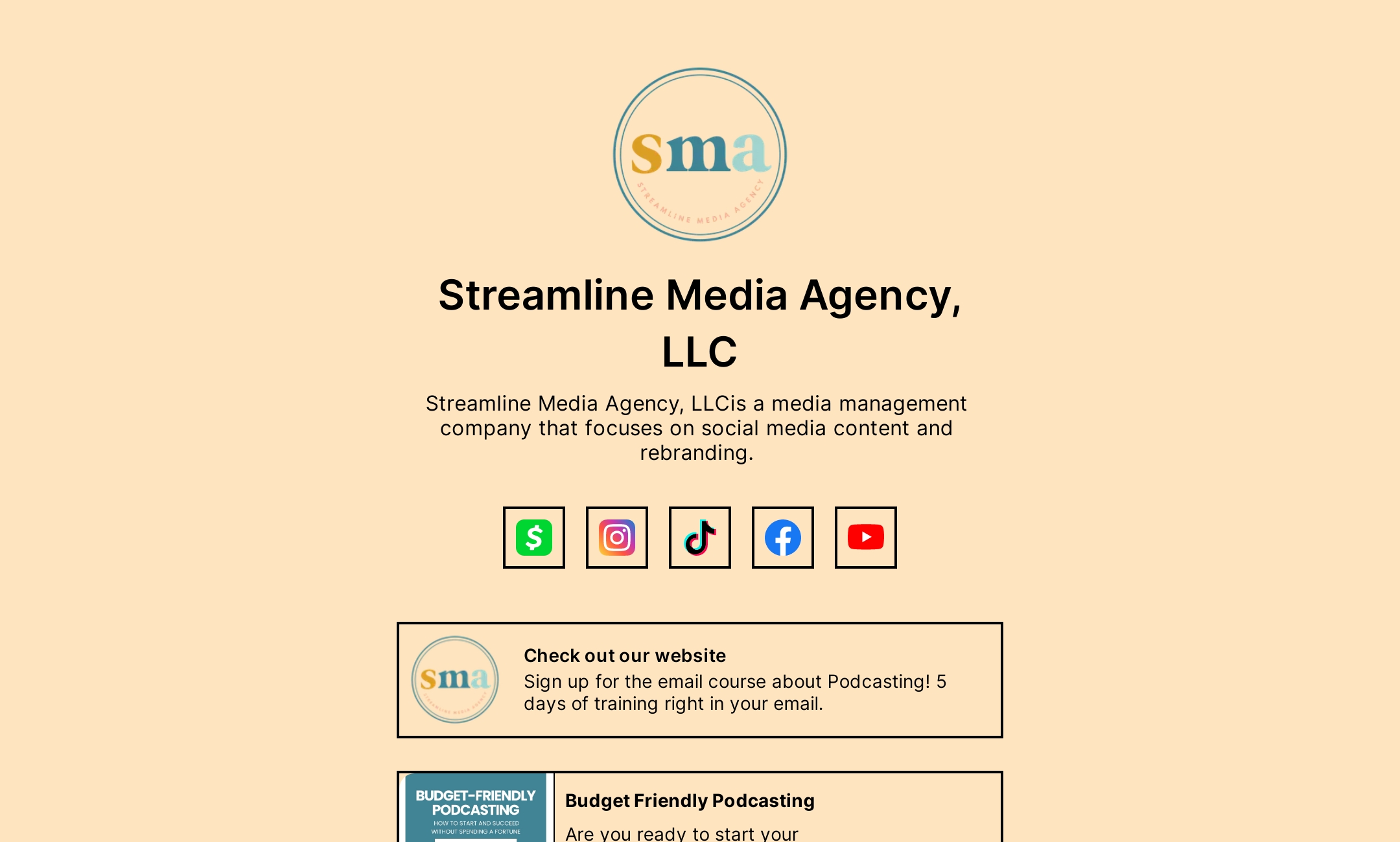 Streamline Media Agency, LLC's Flowpage