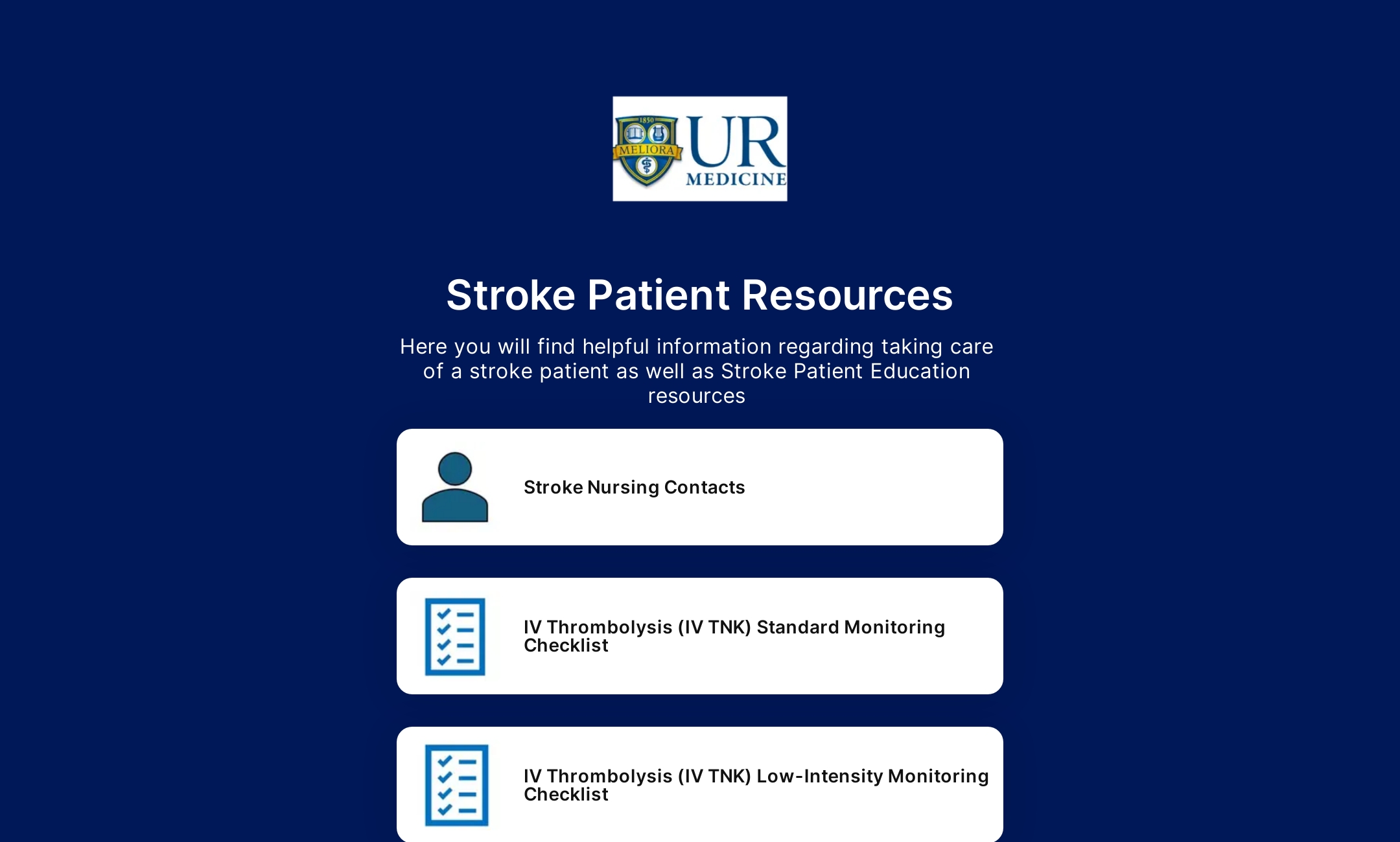Stroke Patient Resources 's Flowpage