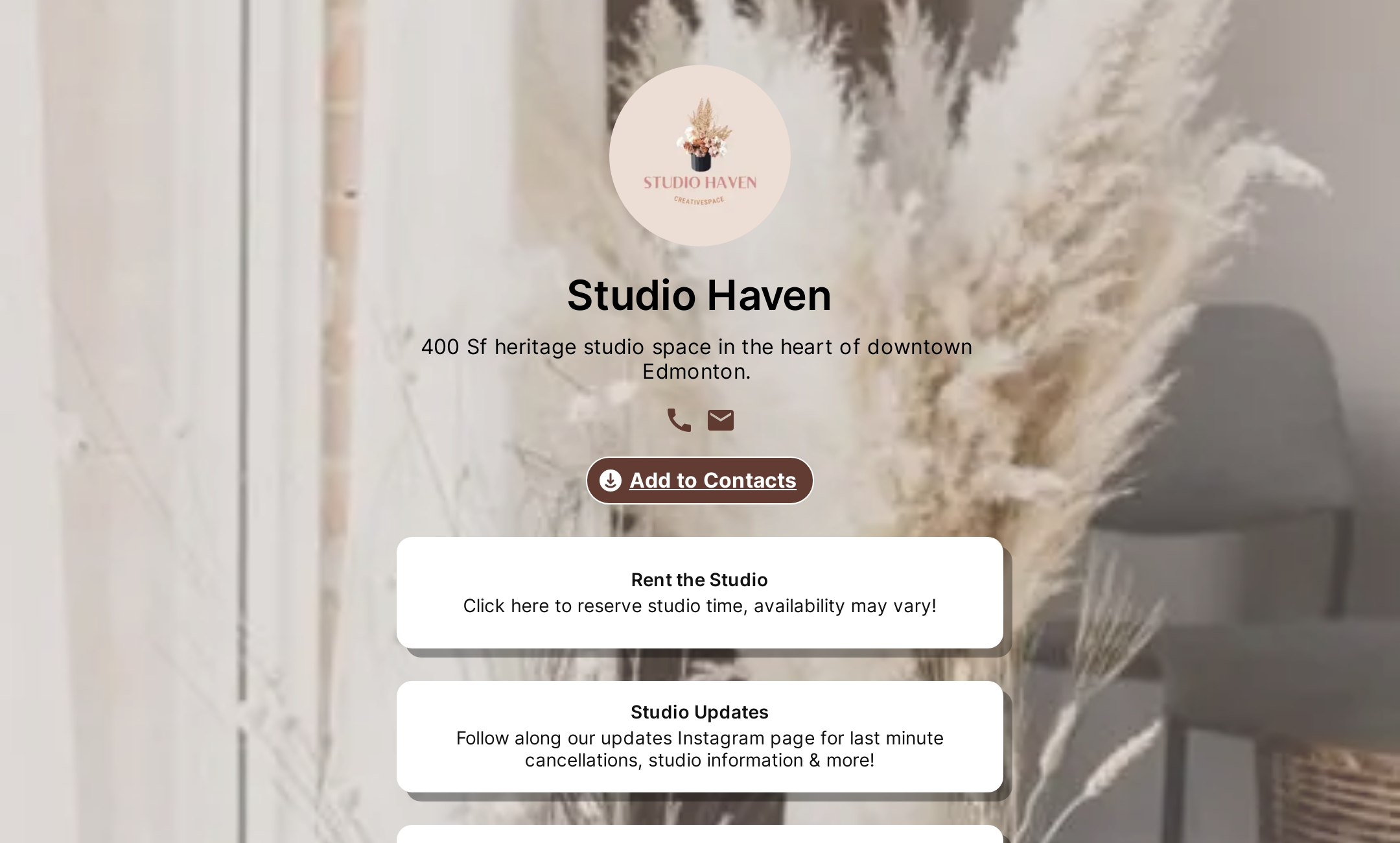 Studio Haven's Flowpage