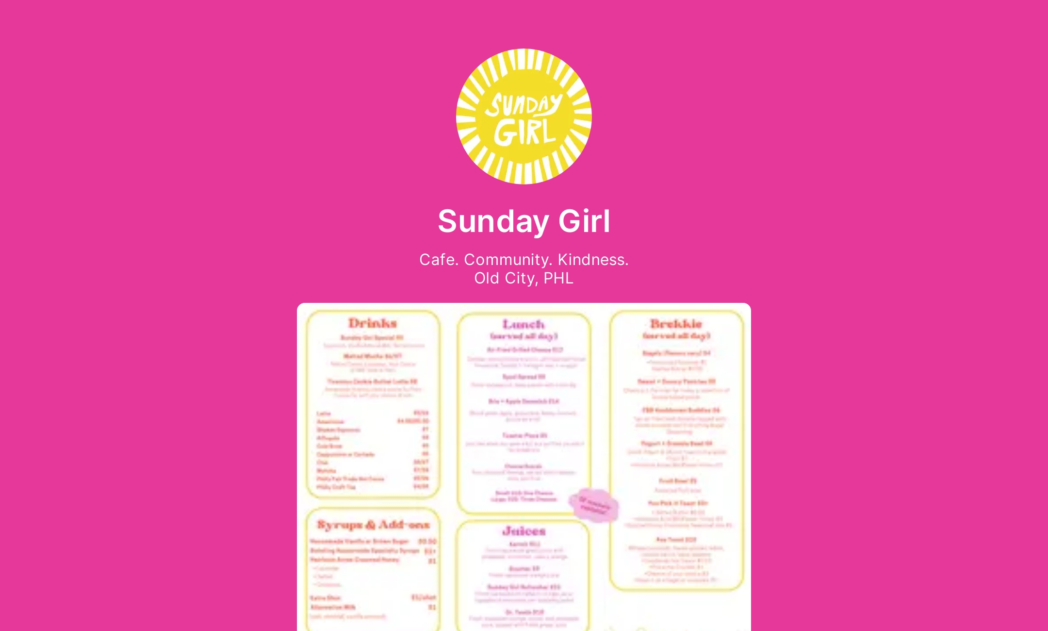 Sunday Girl's Flowpage