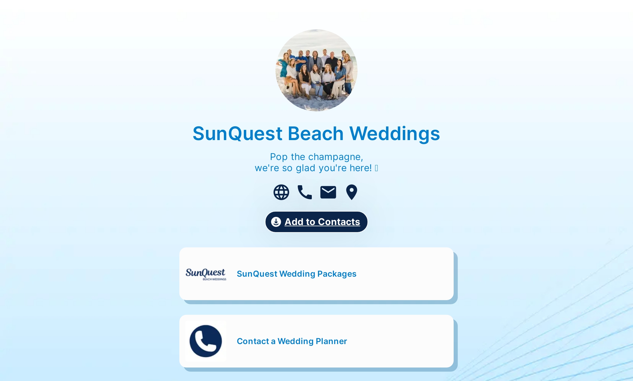 SunQuest Beach Weddings' Flowpage