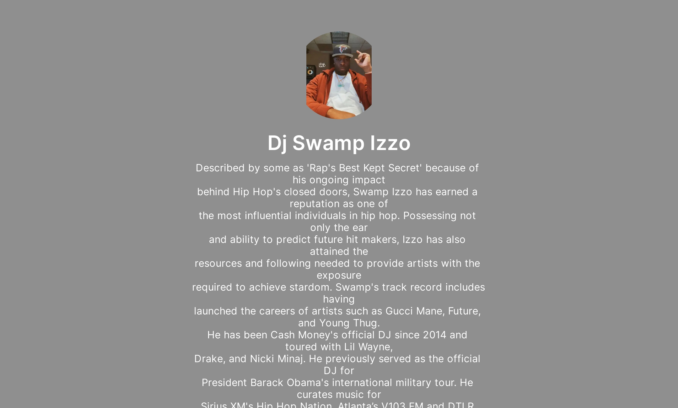 Dj Swamp Izzo's Flowpage