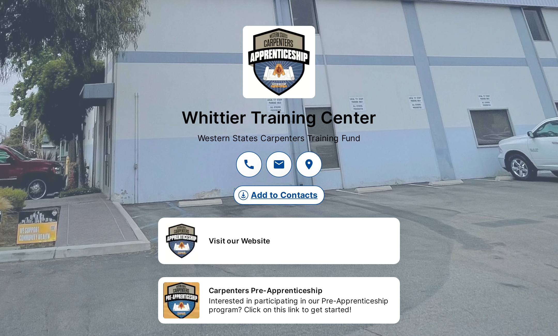 Whittier Training Center 's Flowpage