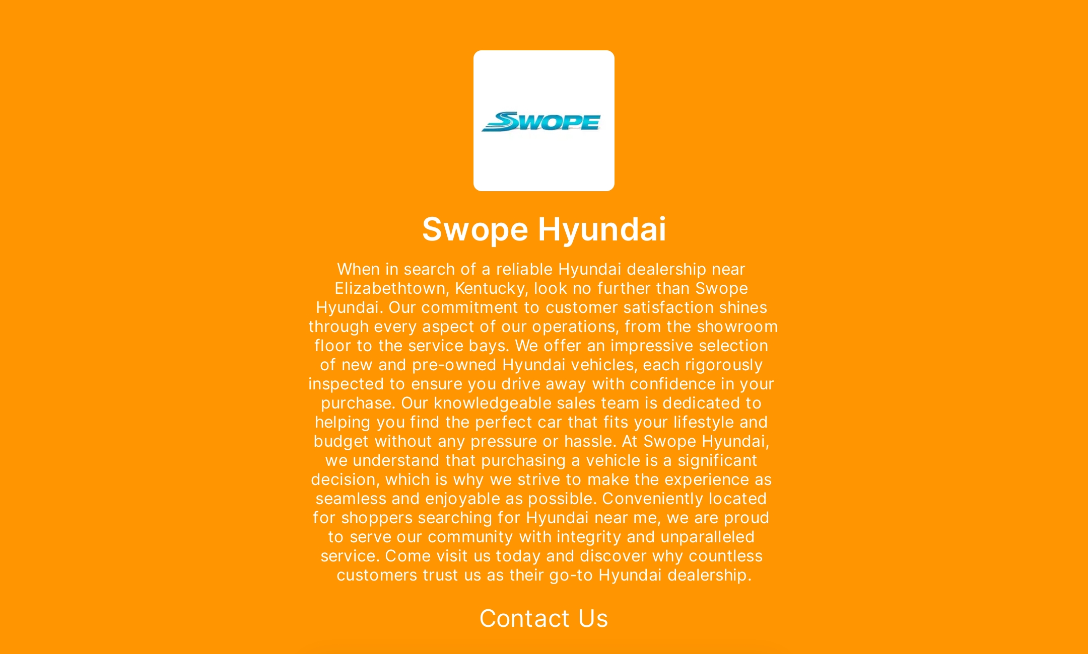 Swope Hyundai's Flowpage