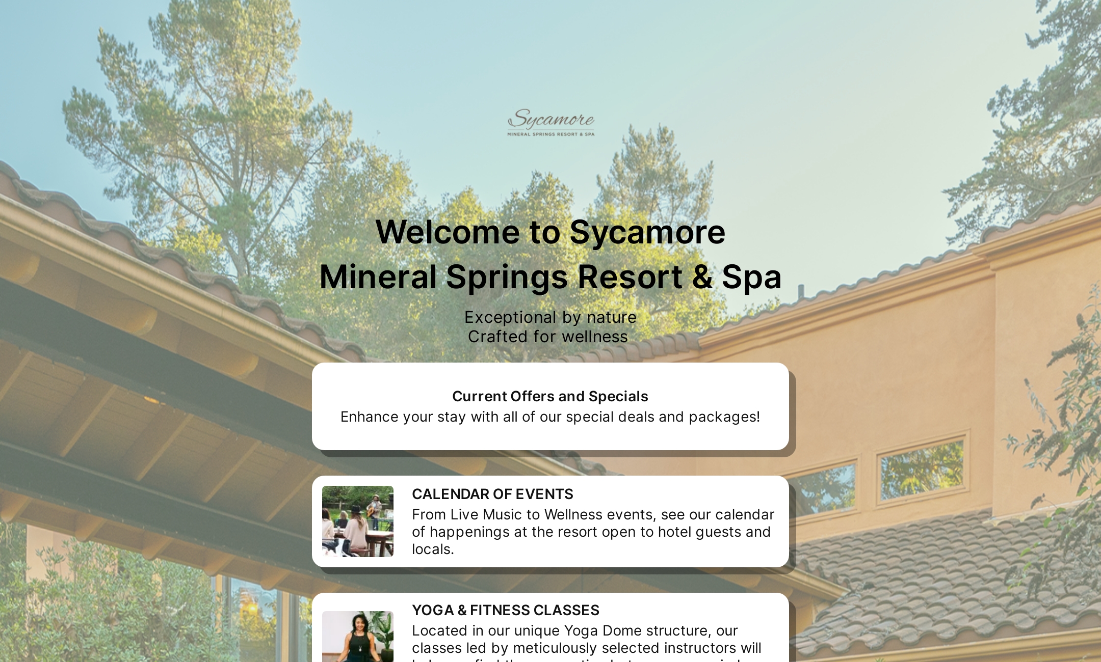Welcome to Sycamore Mineral Springs Resort & Spa's Flowpage