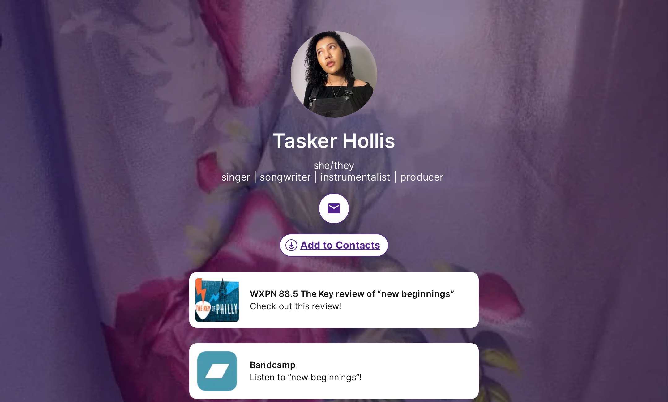 Tasker Hollis' Flowpage