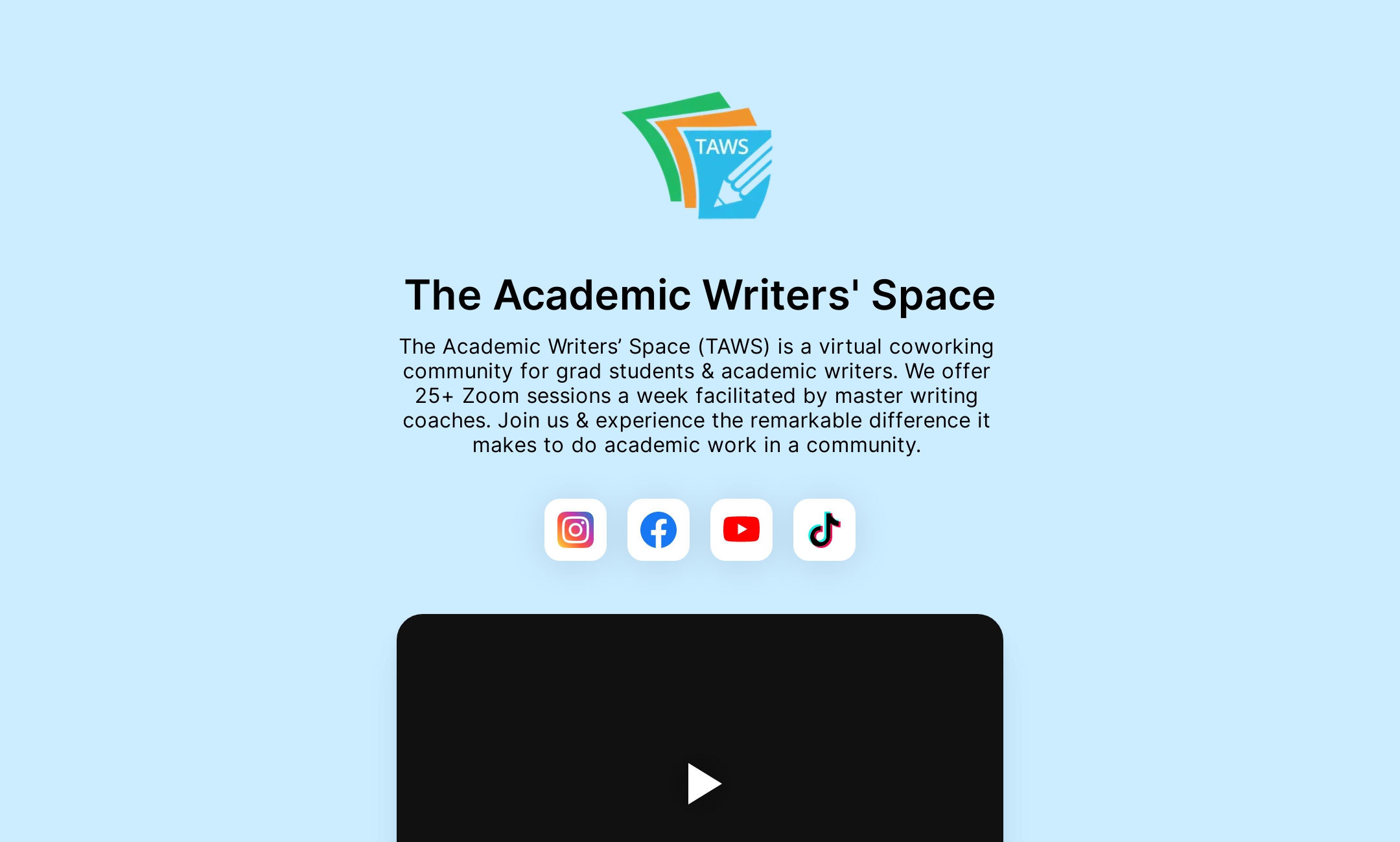 The Academic Writers' Space's Flowpage