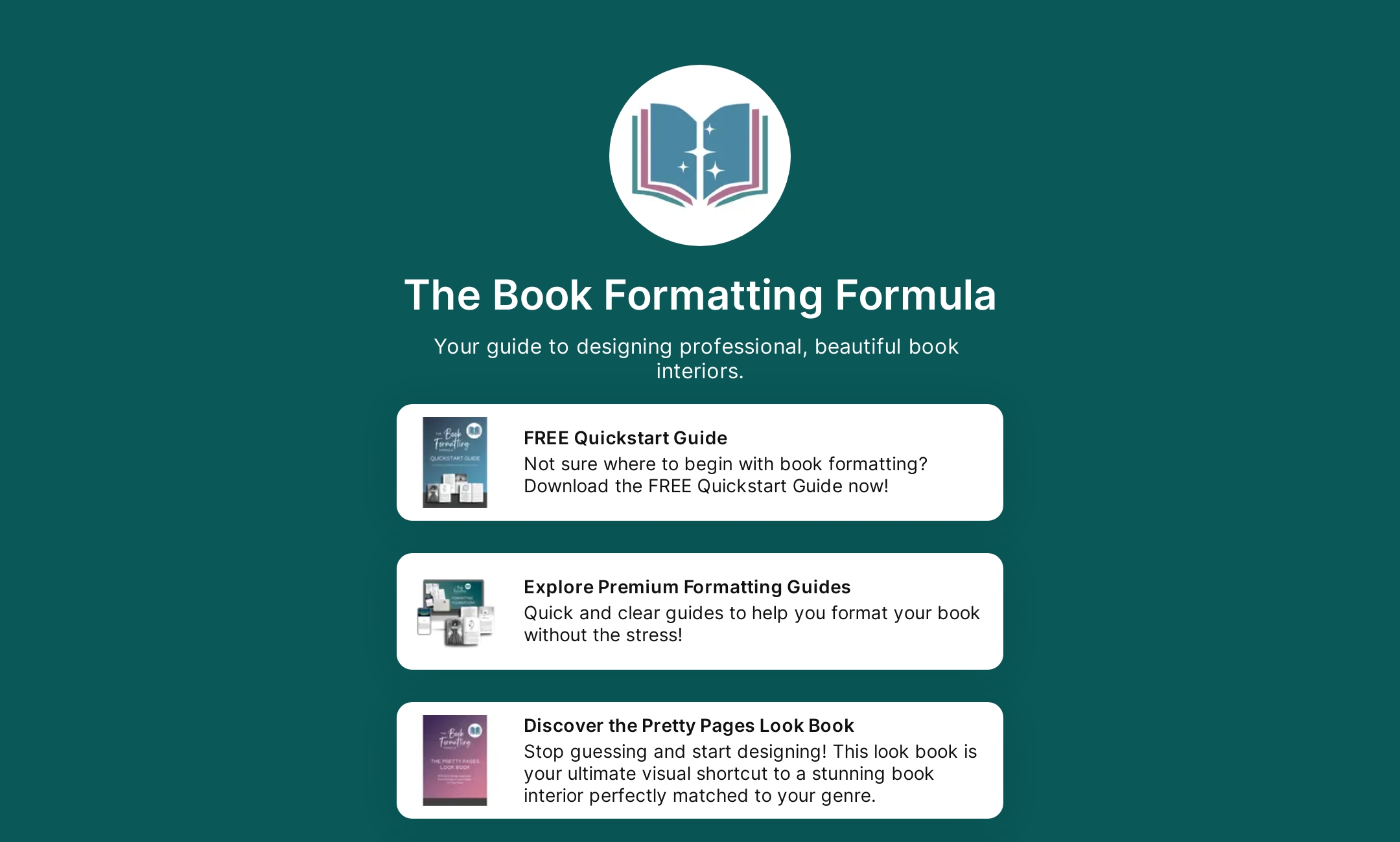 The Book Formatting Formula's Flowpage