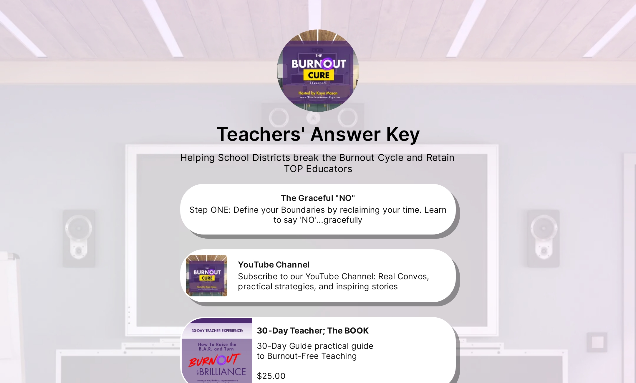 Teachers' Answer Key's Flowpage