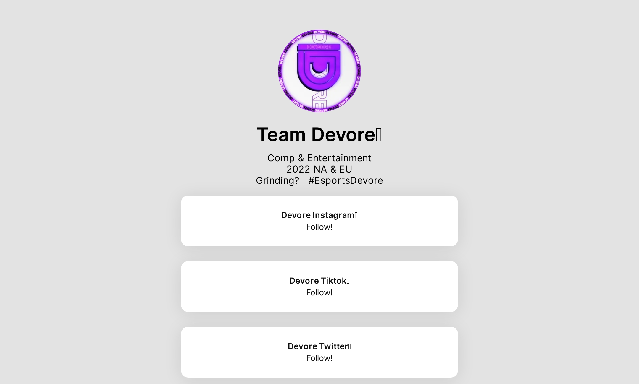 Team Devore💜's Flowpage