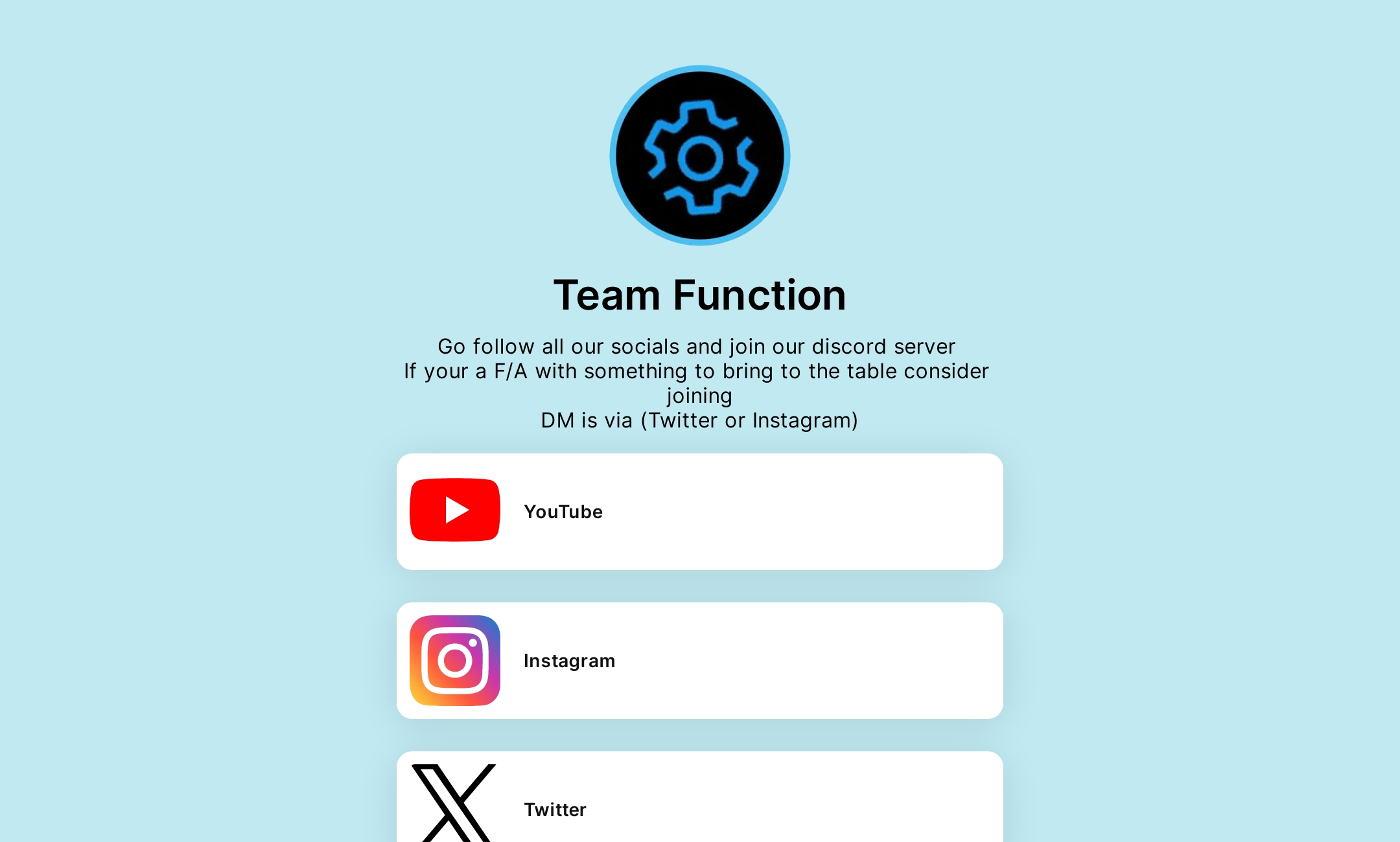 Team Function 's Flowpage