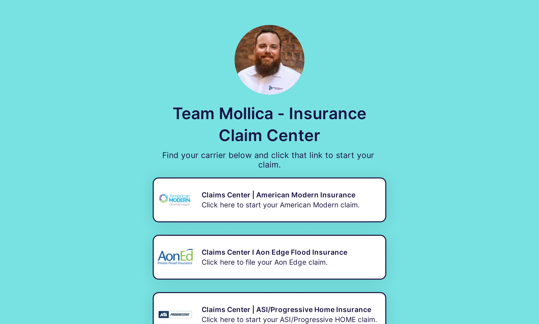 Team Mollica - Insurance Claim Center's Flowpage