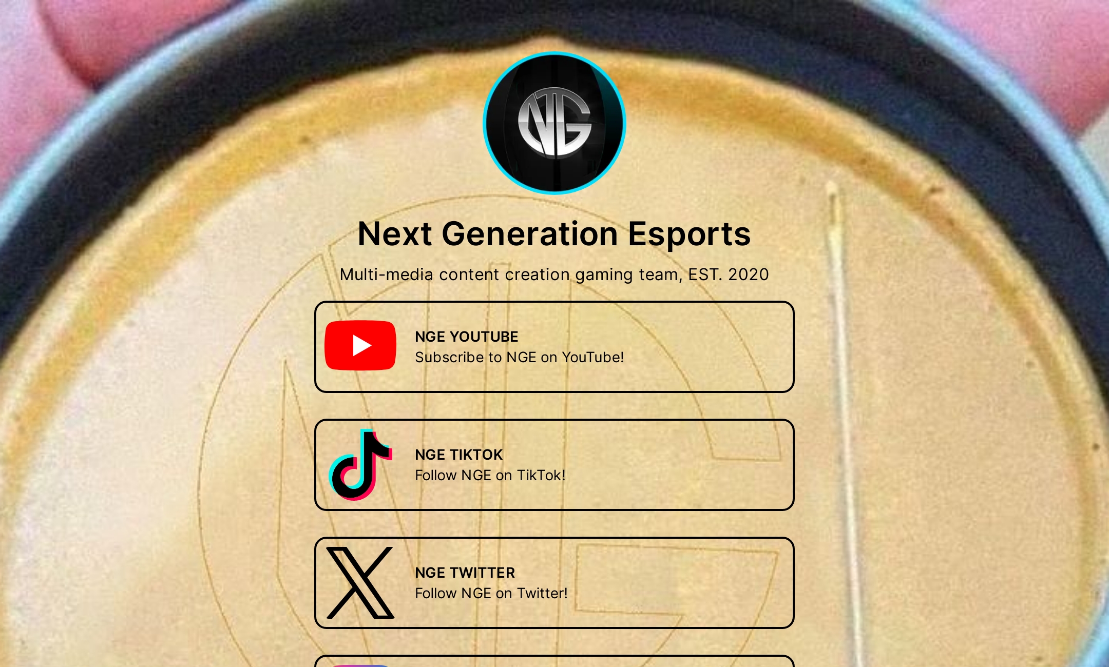 Next Generation Esports' Flowpage