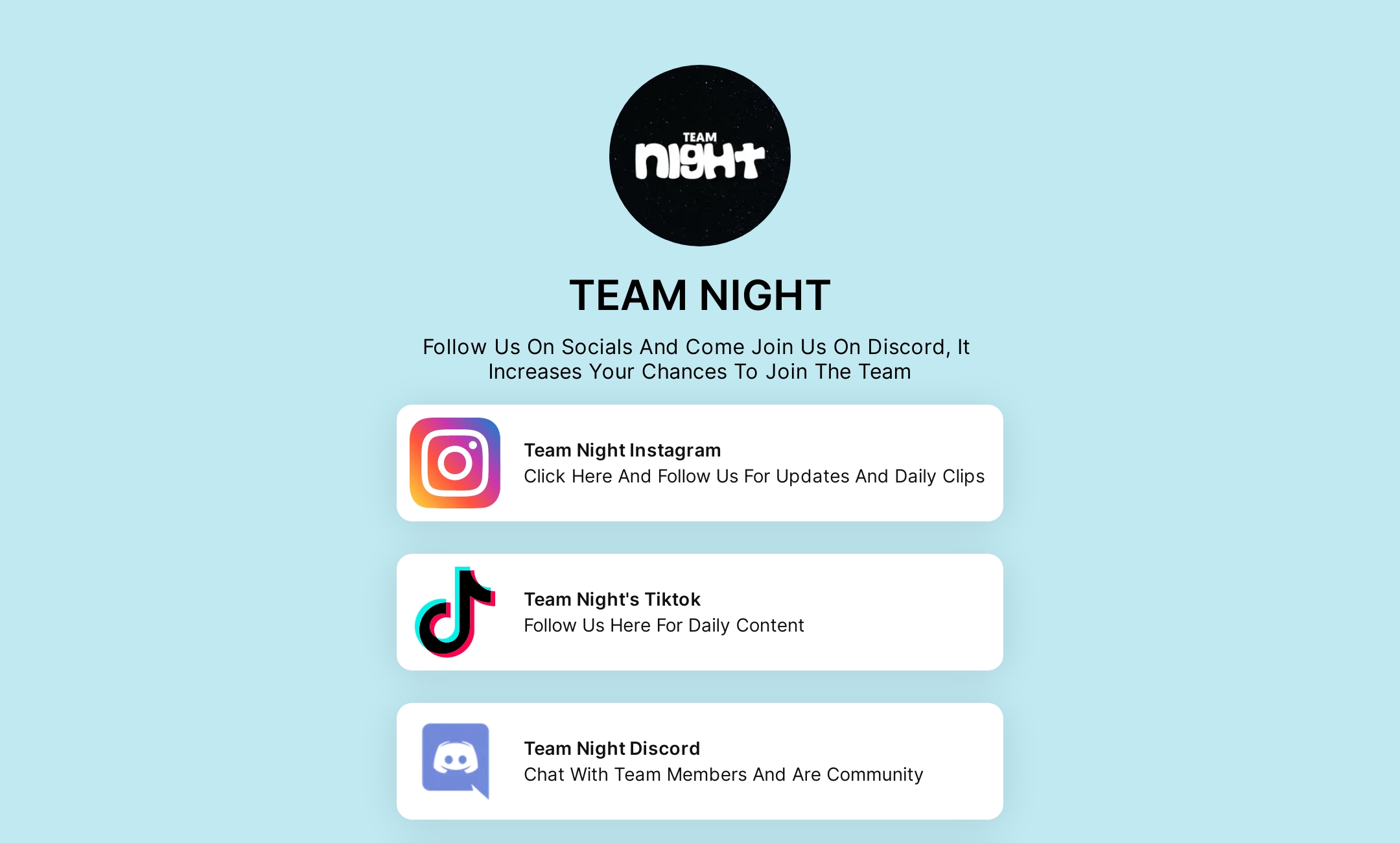 TEAM NIGHT's Flowpage