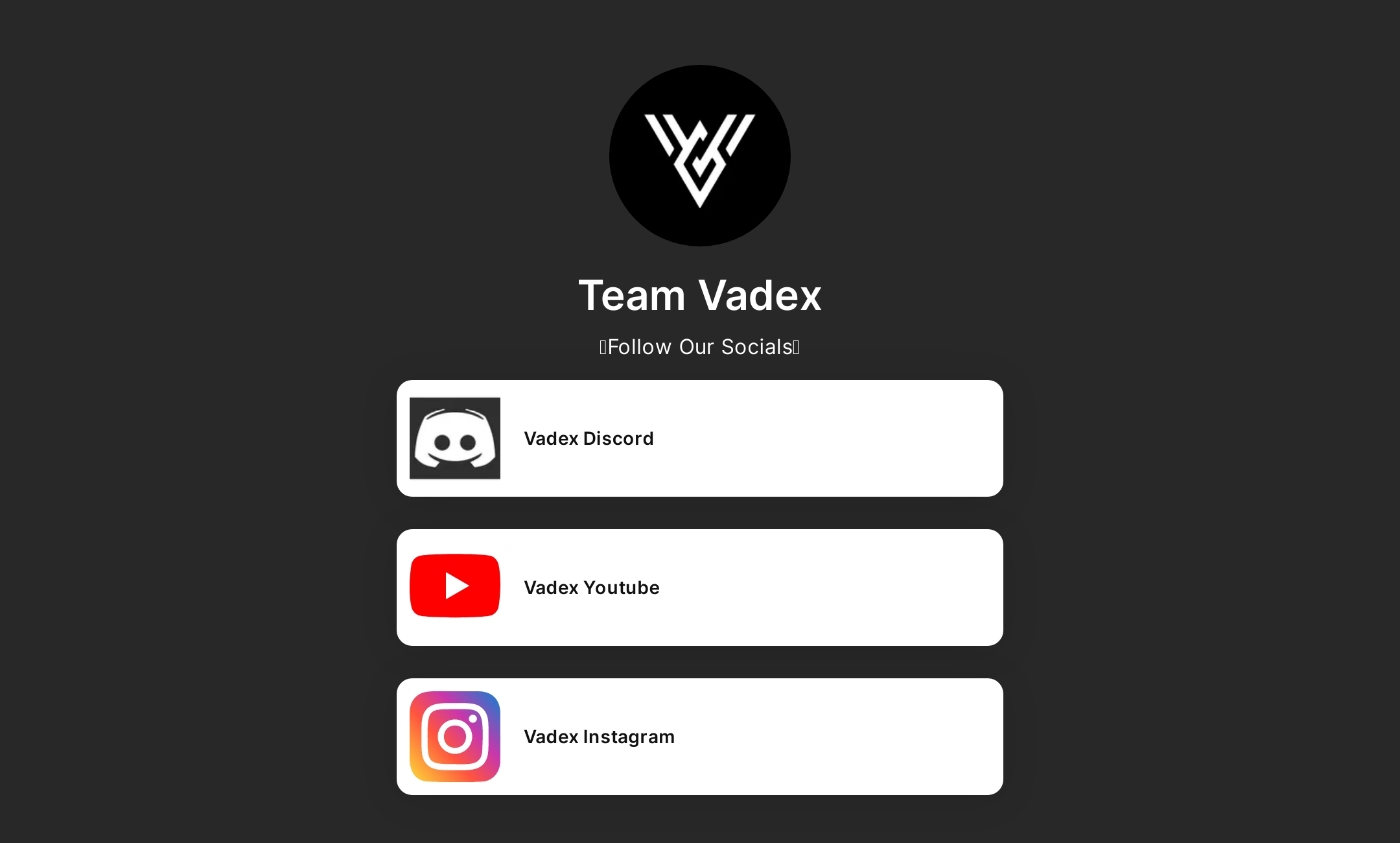 Team Vadex's Flowpage