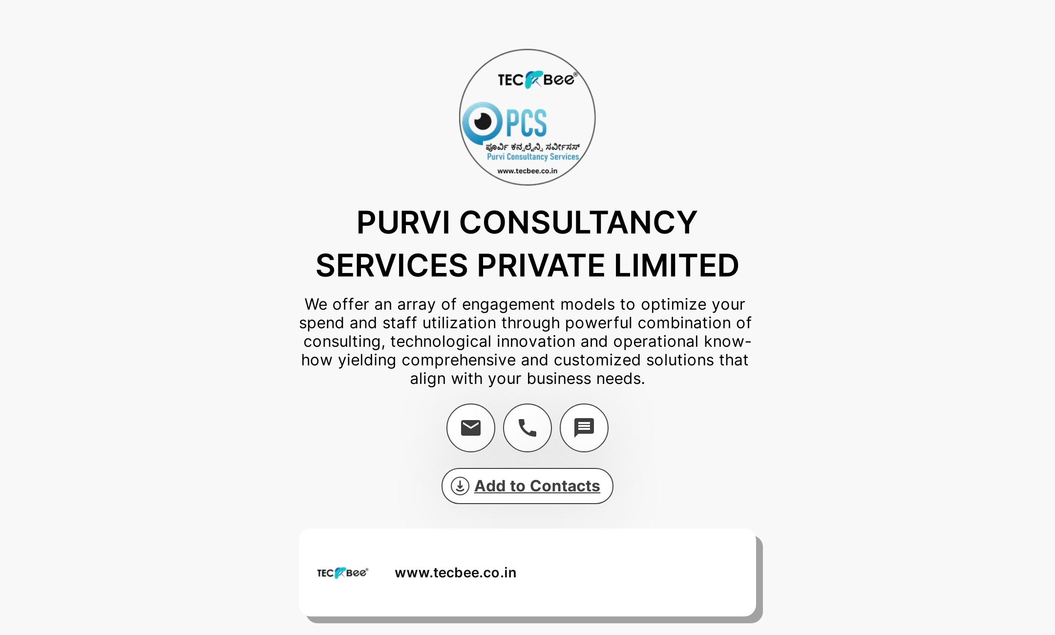 PURVI CONSULTANCY SERVICES PRIVATE LIMITED's Flowpage