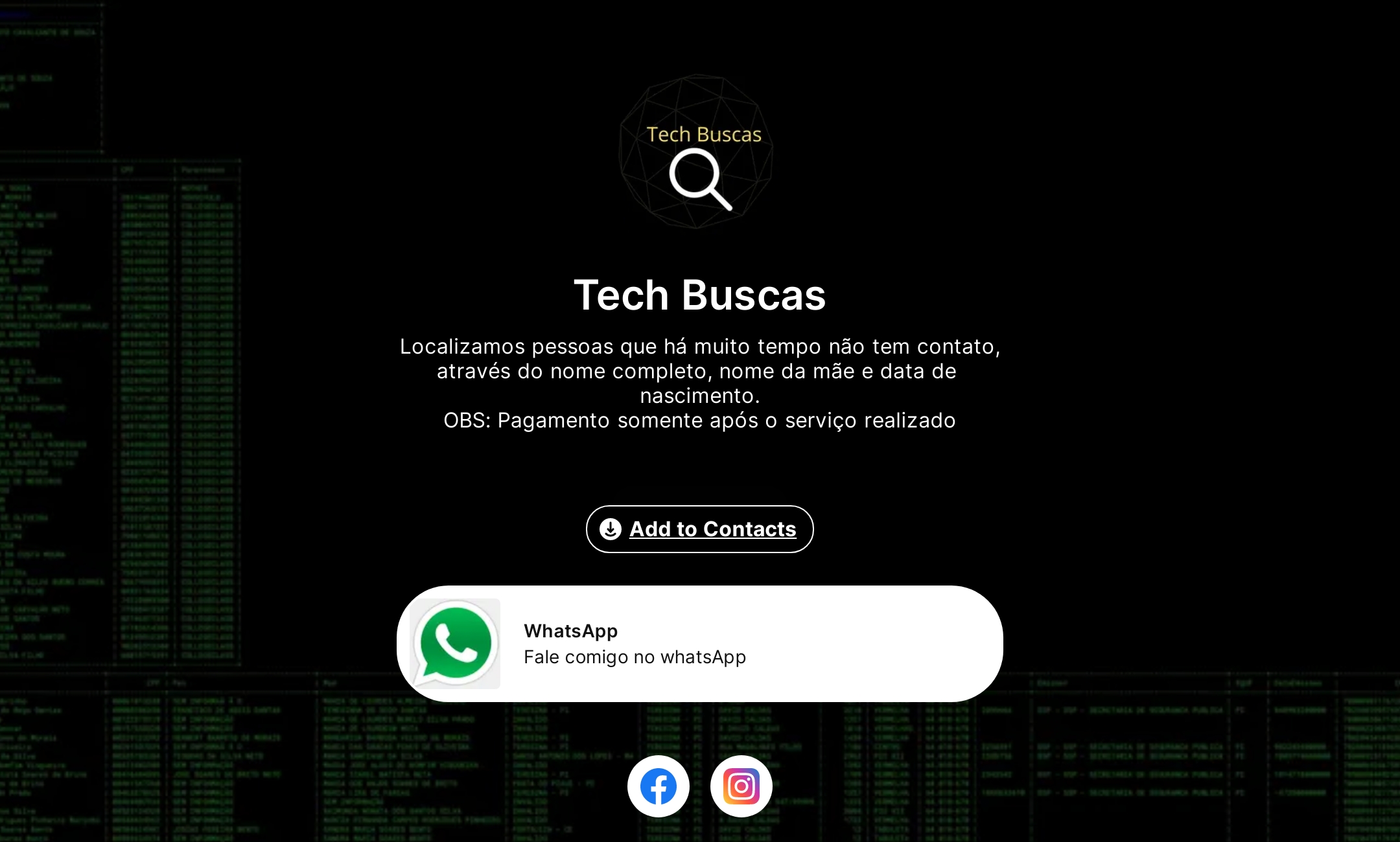 Tech Buscas' Flowpage