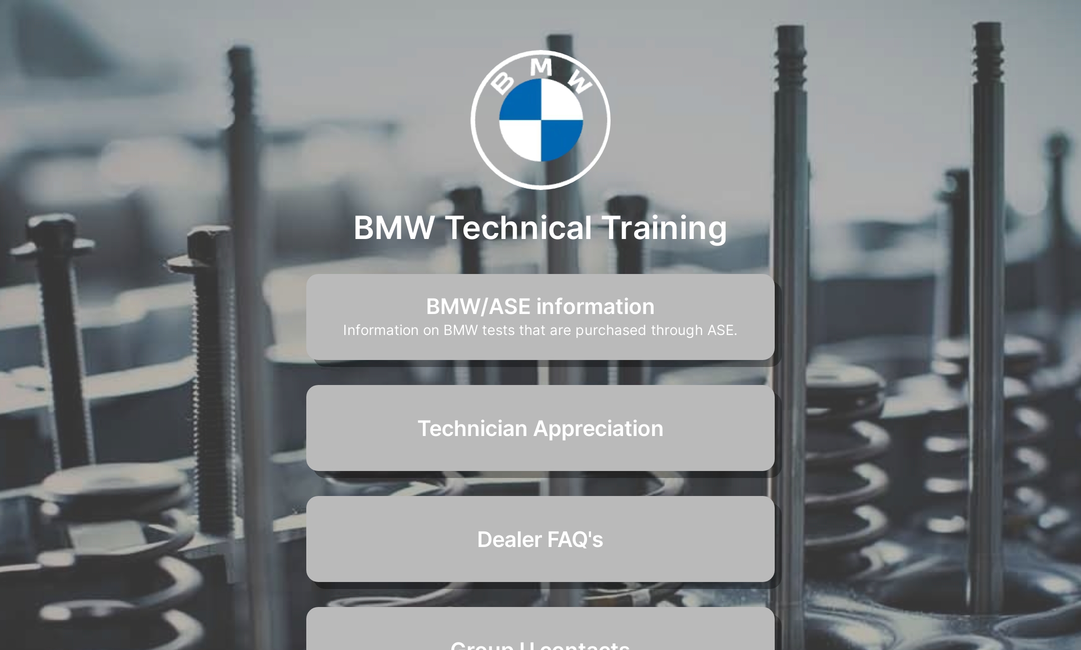 BMW Technical Training 's Flowpage