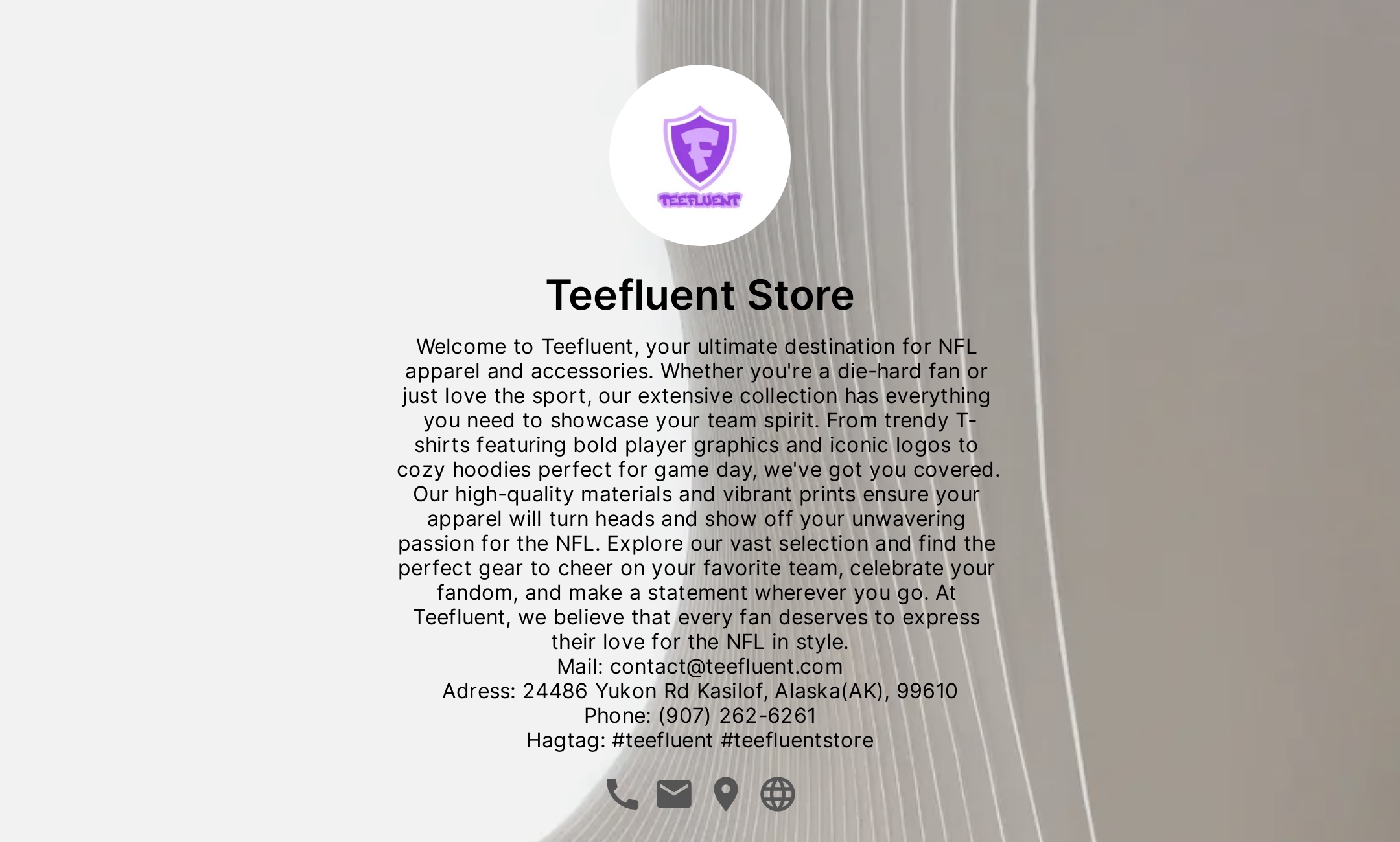 Teefluent Store's Flowpage