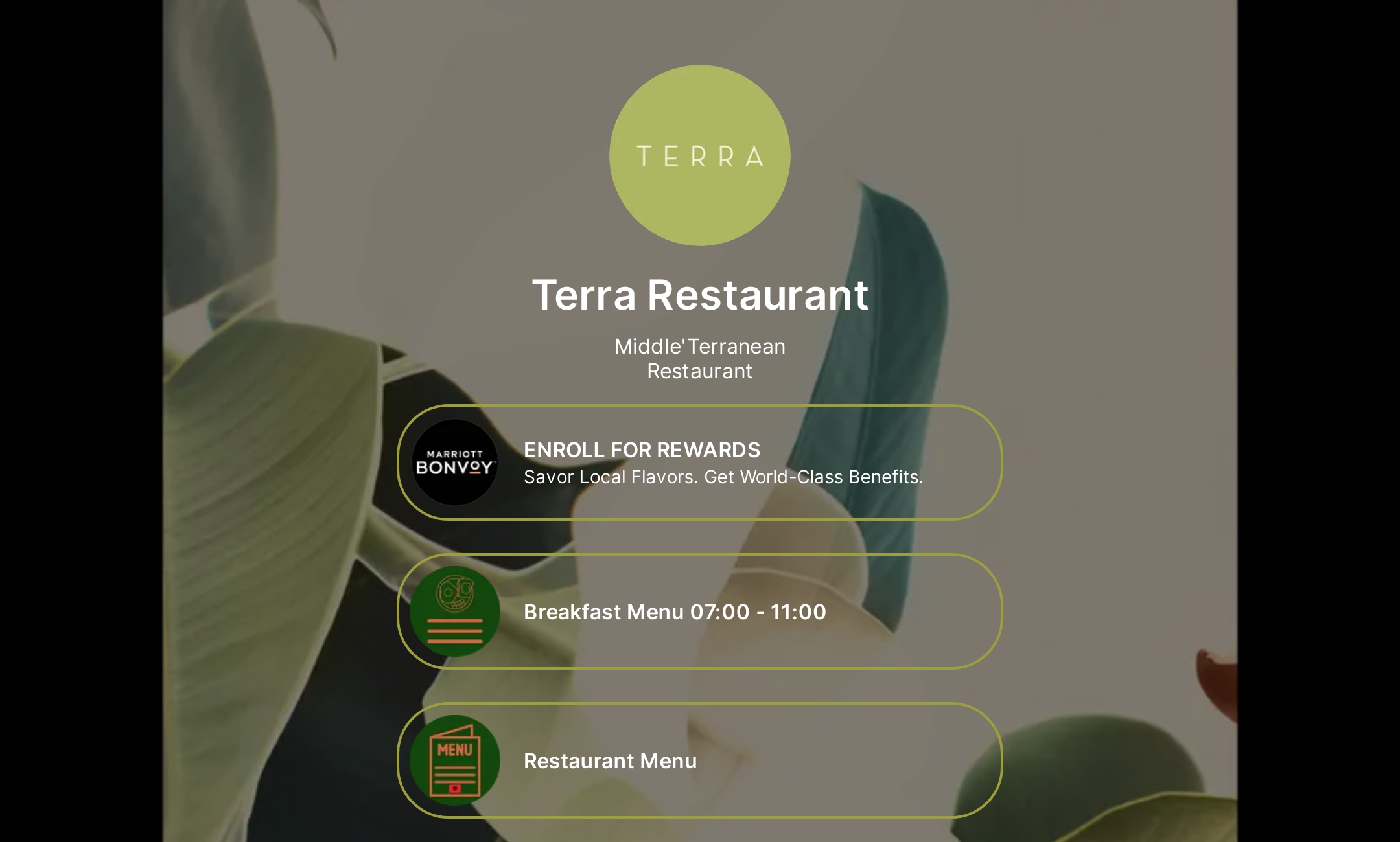 Terra Restaurant's Flowpage