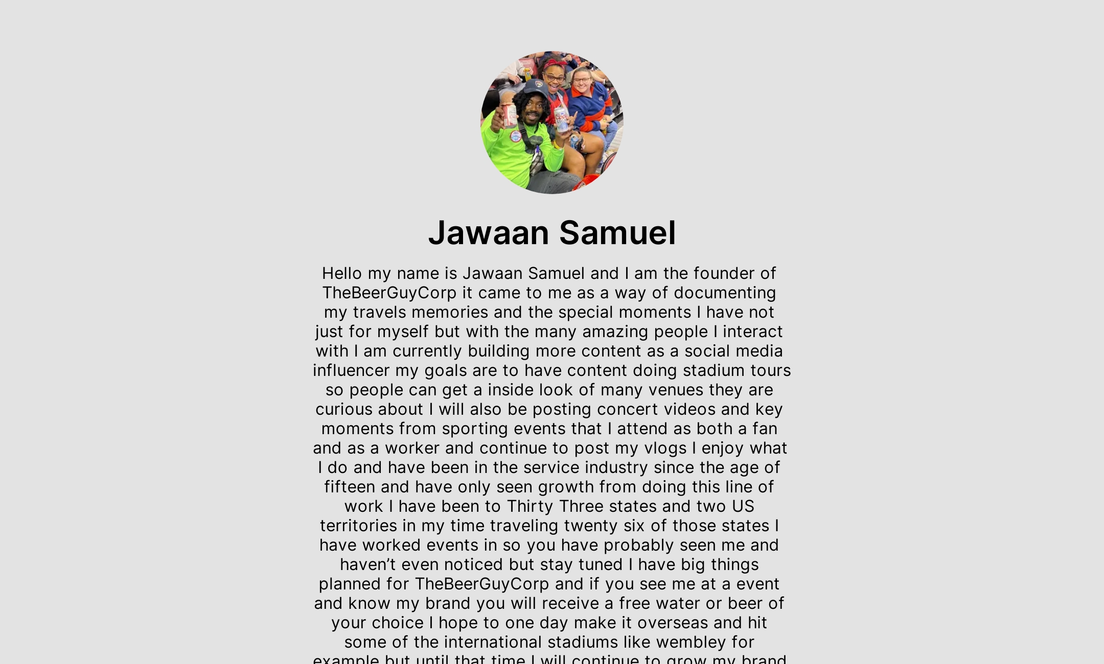 Jawaan Samuel's Flowpage