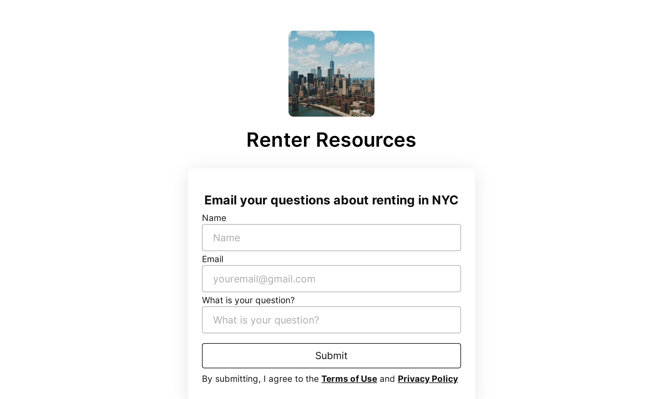 Renter Resources' Flowpage