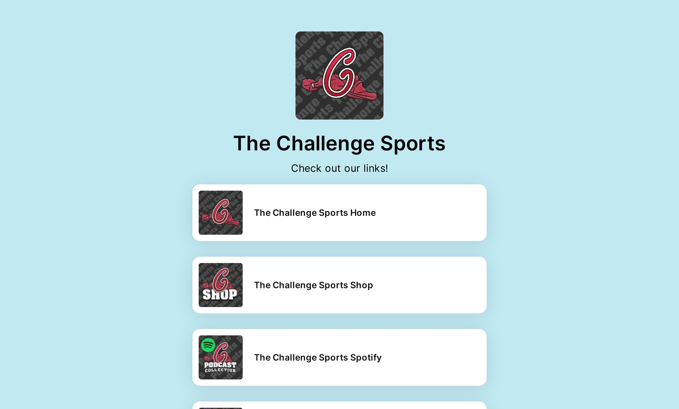 The Challenge Sports' Flowpage