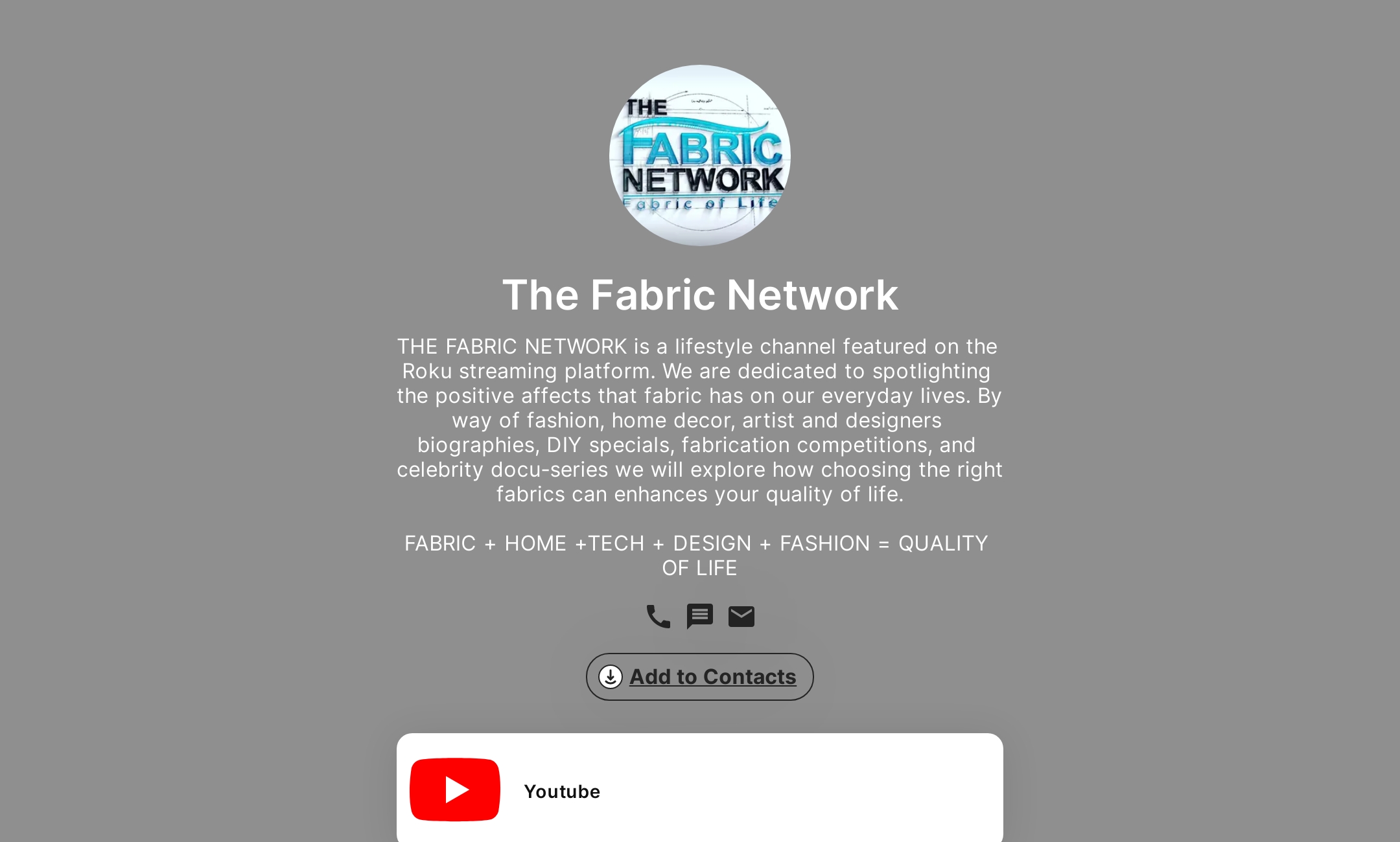 The Fabric Network 's Flowpage