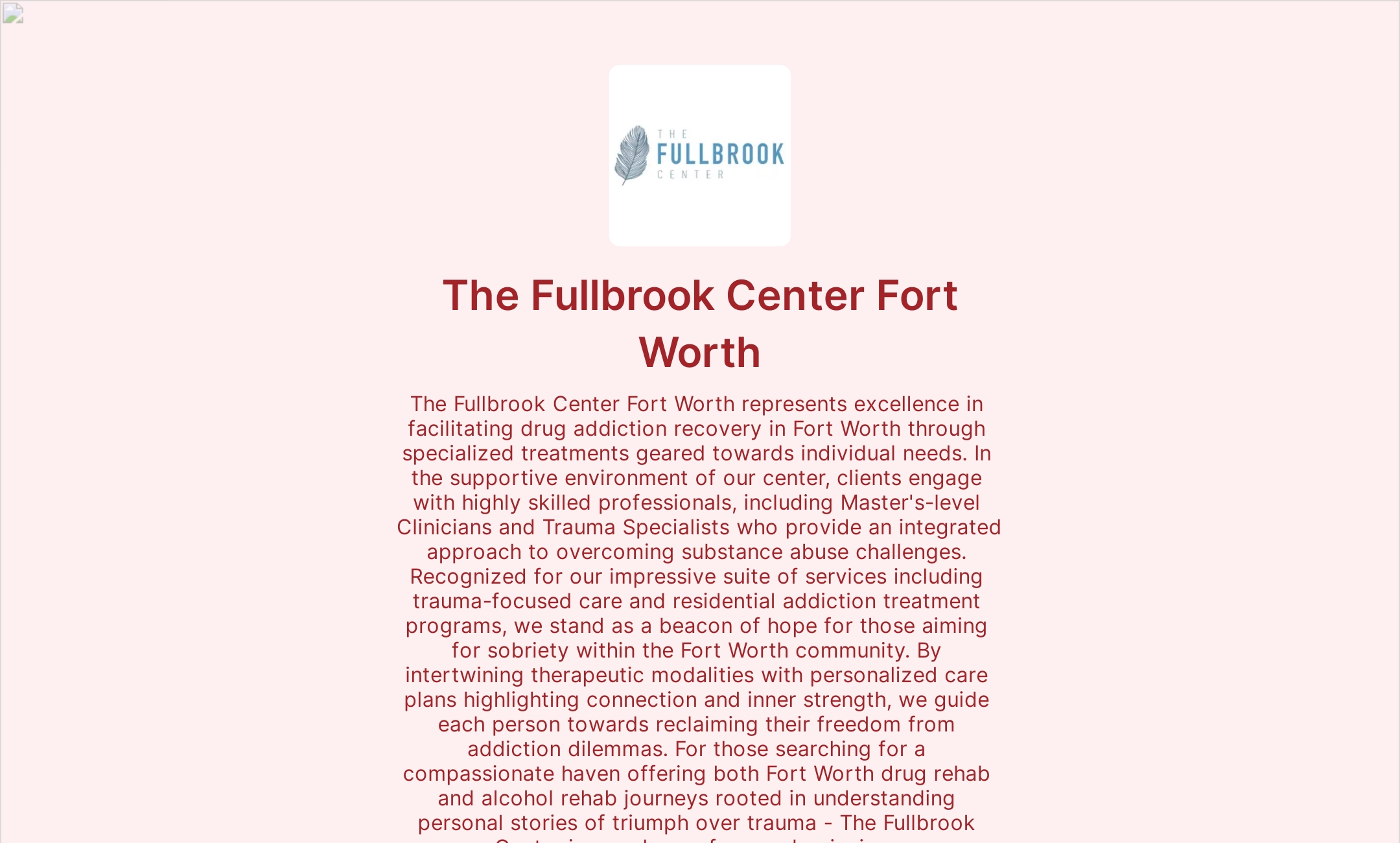 The Fullbrook Center Fort Worth's Flowpage