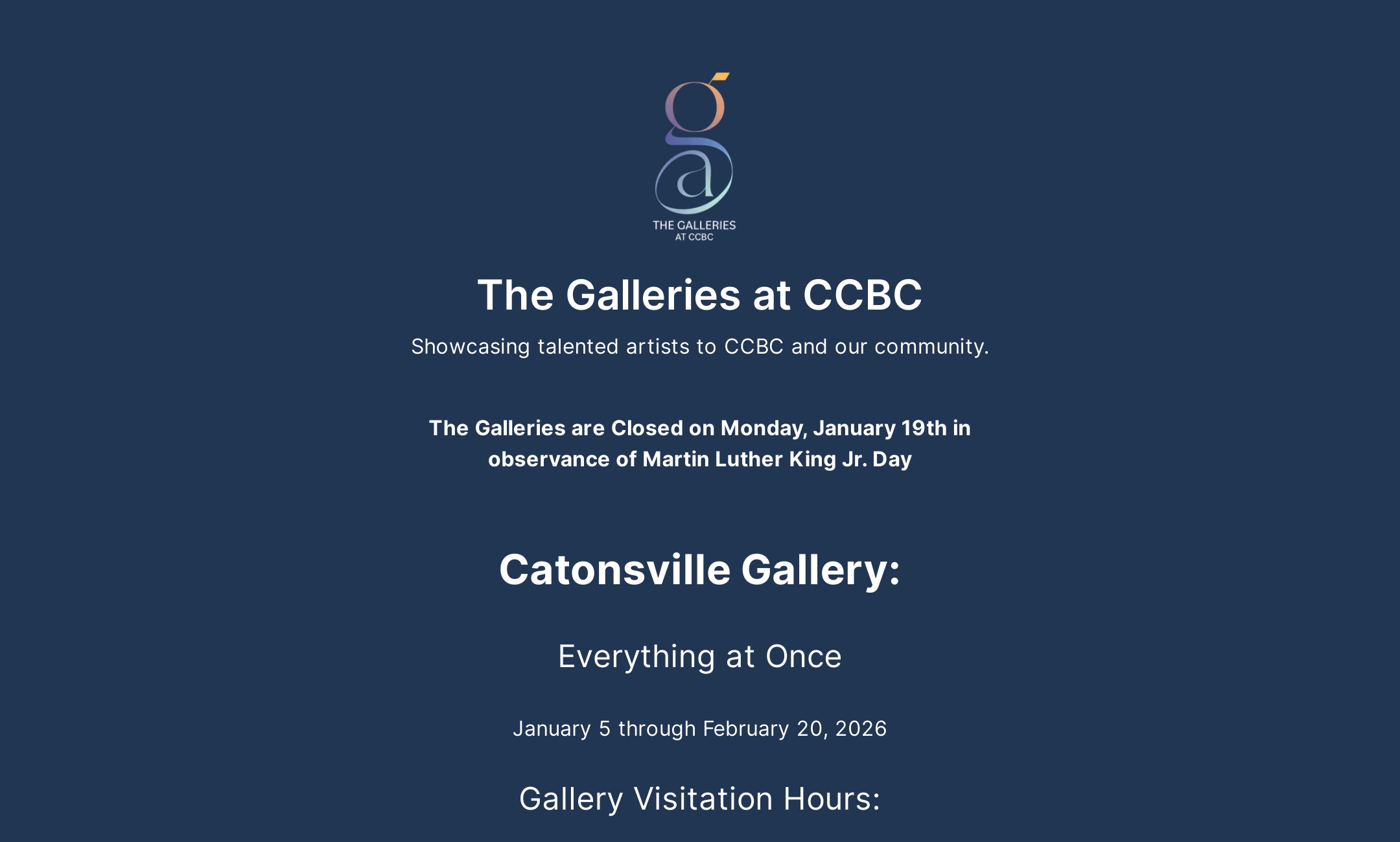 The Galleries at CCBC's Flowpage