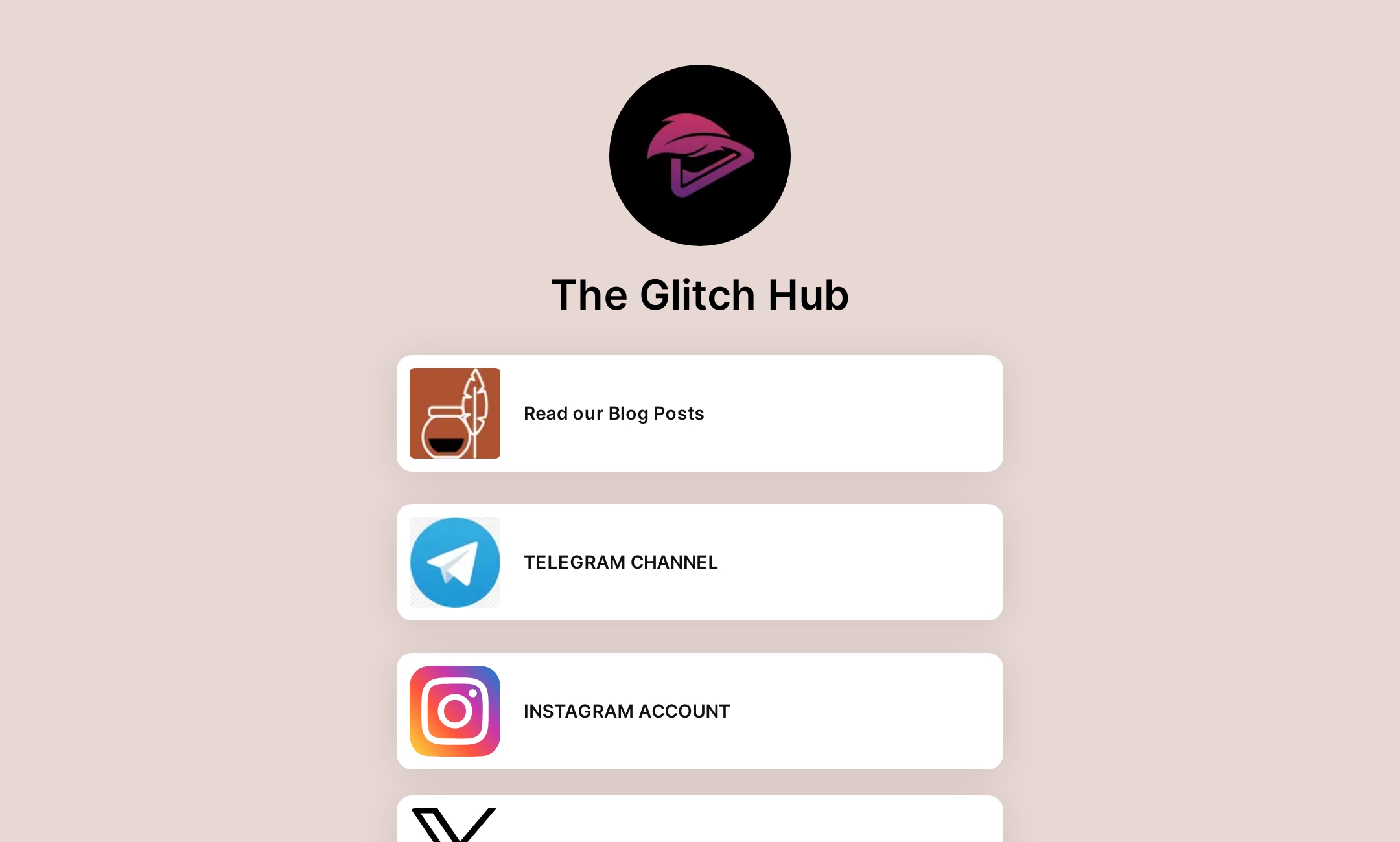 The Glitch Hub's Flowpage
