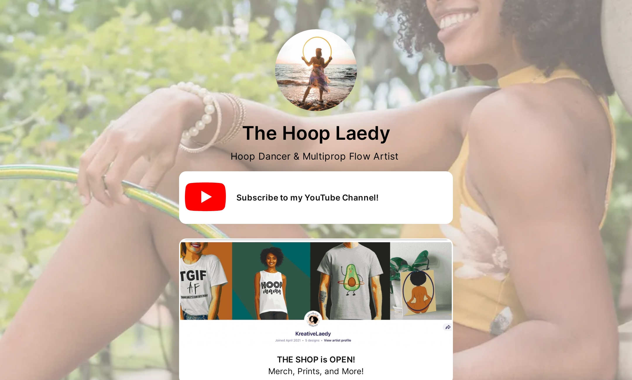 The Hoop Laedy's Flowpage