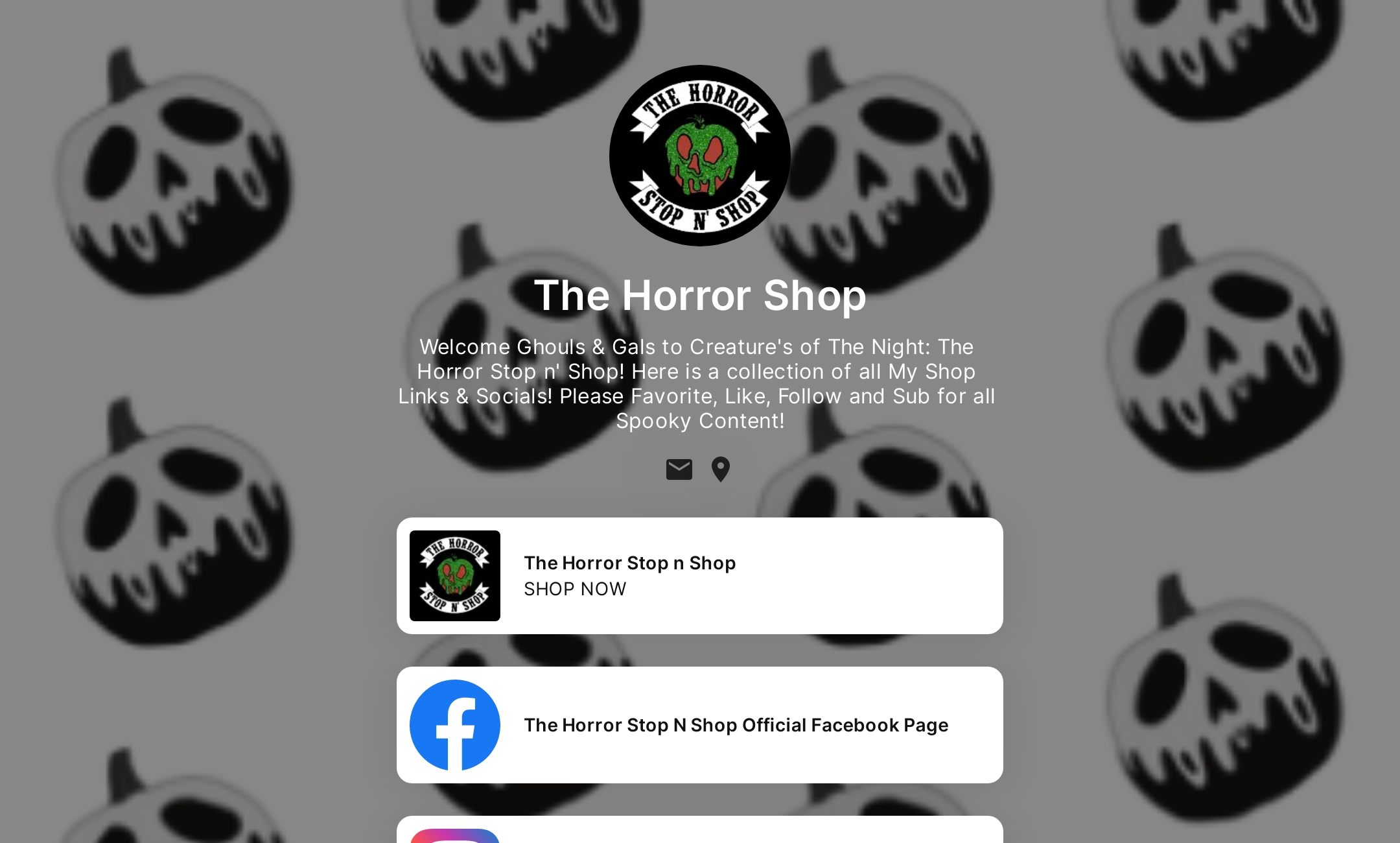 The Horror Shop's Flowpage