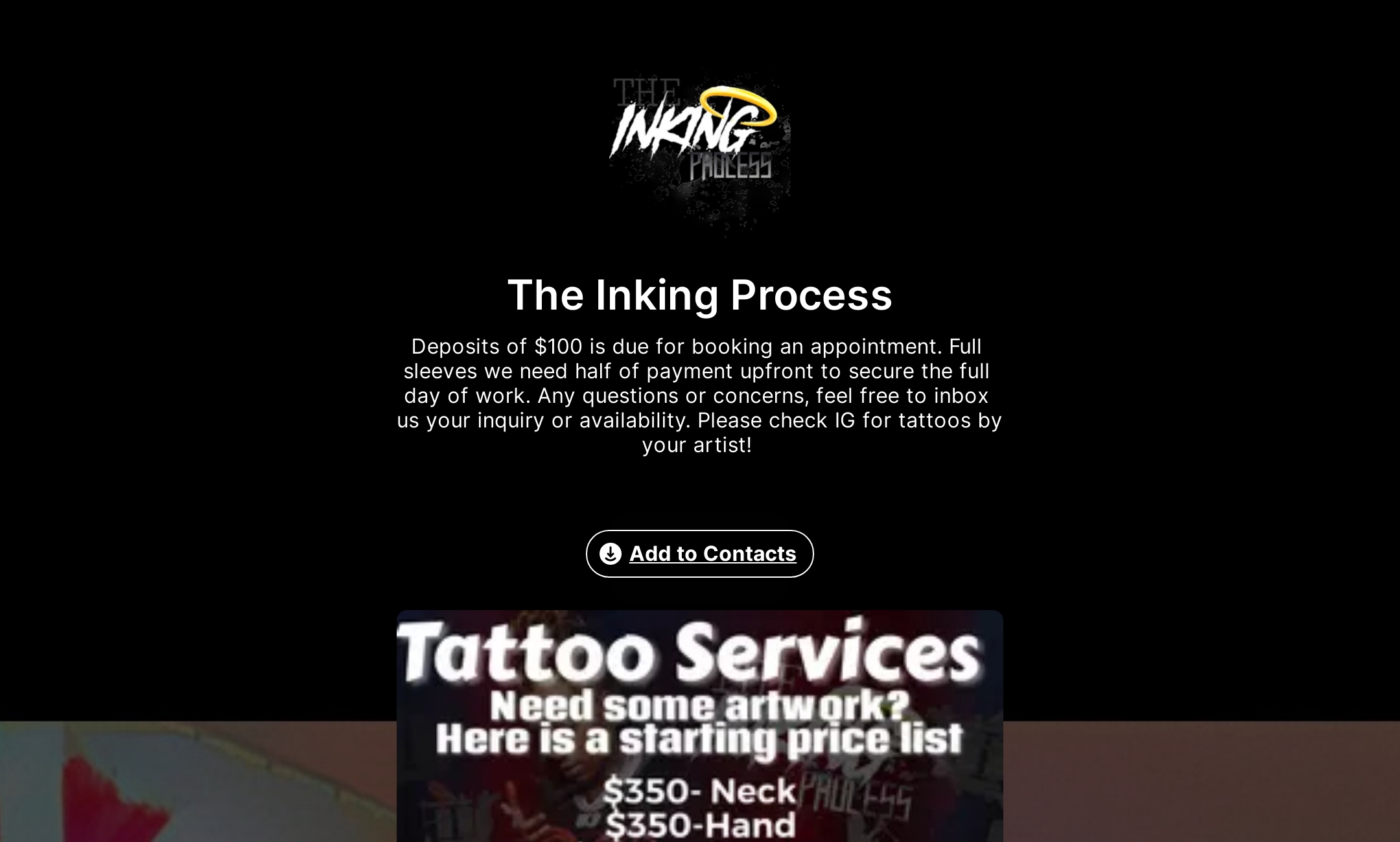 The Inking Process' Flowpage