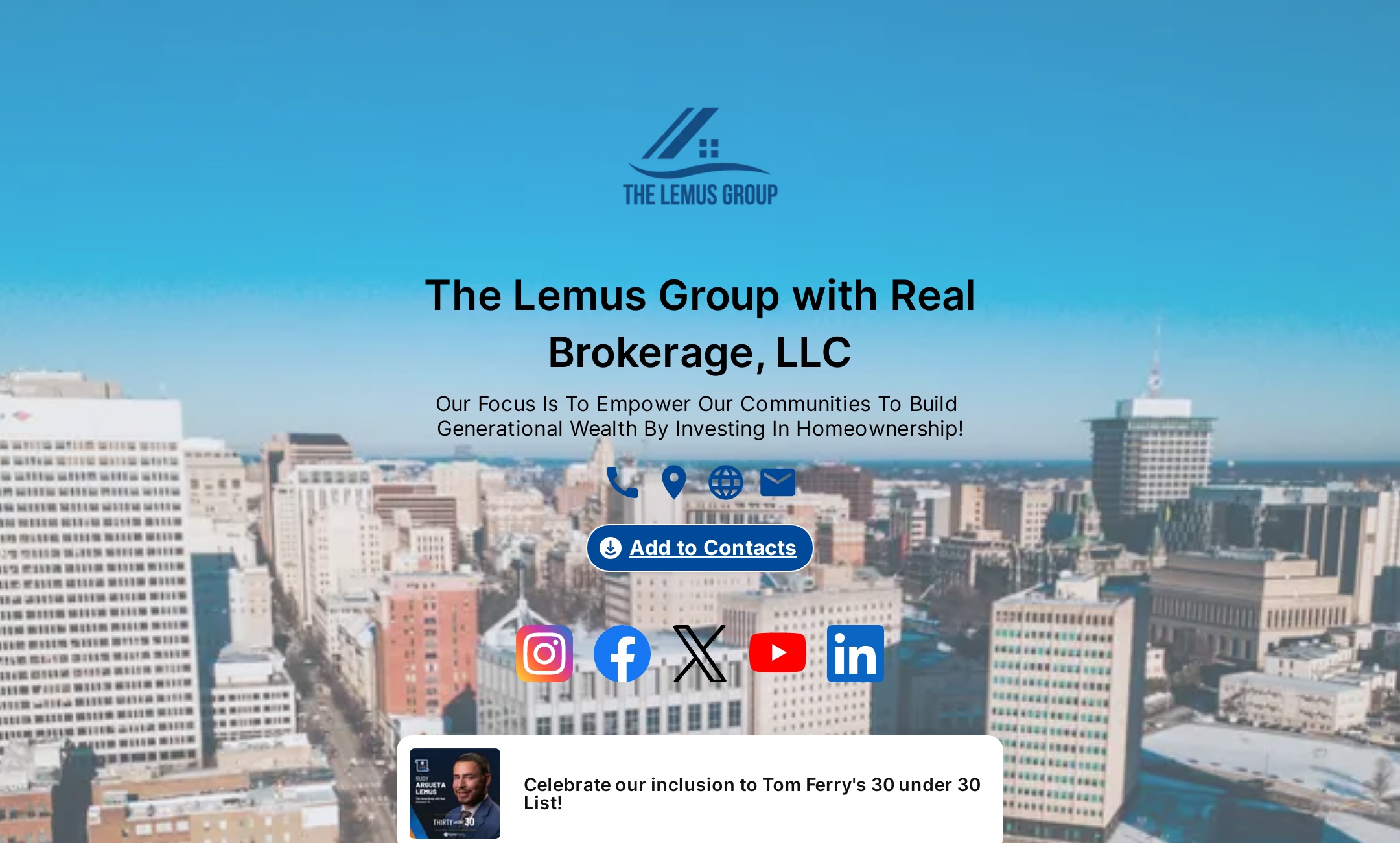 The Lemus Group with Real Brokerage, LLC's Flowpage