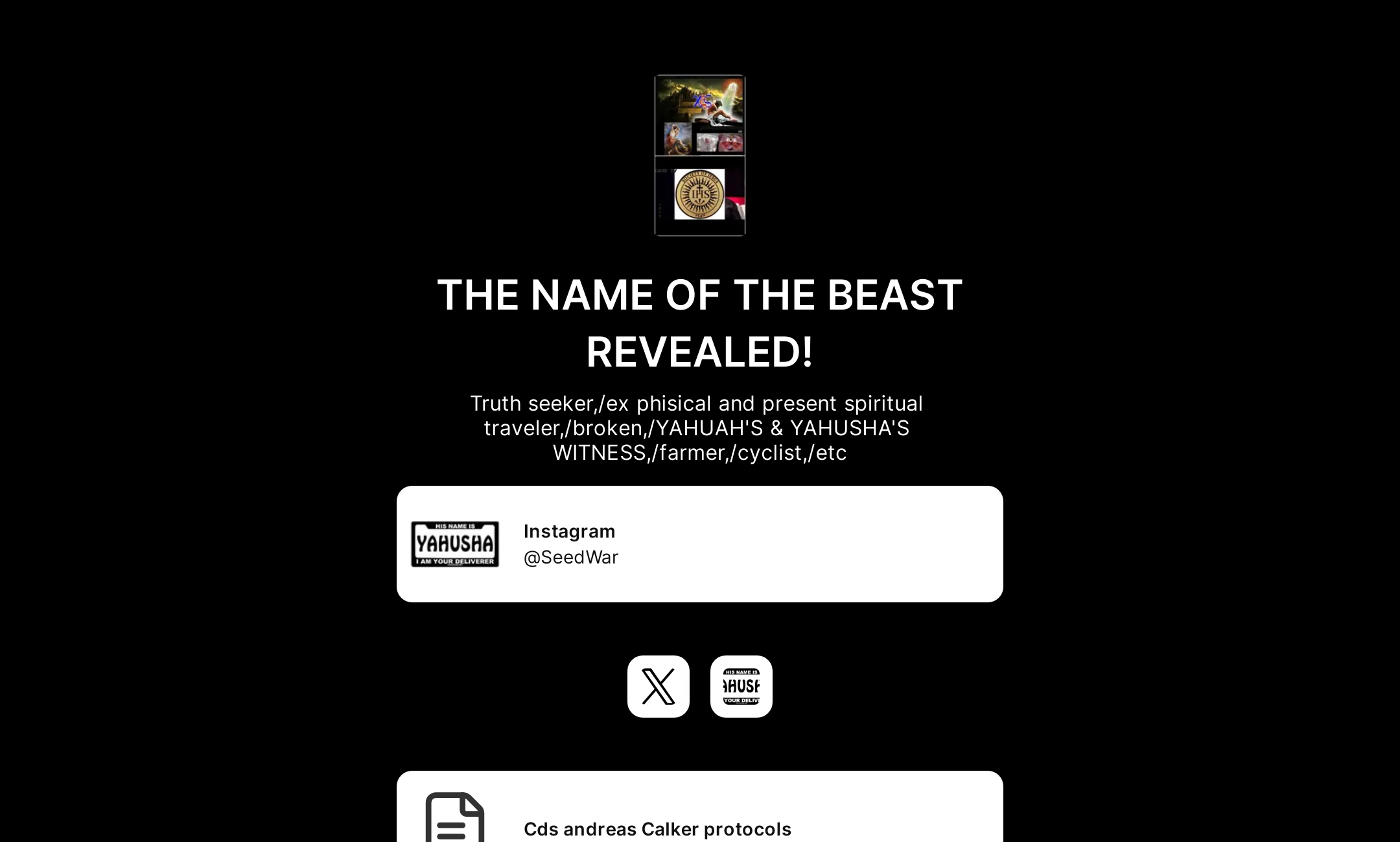 THE NAME OF THE BEAST REVEALED!'s Flowpage