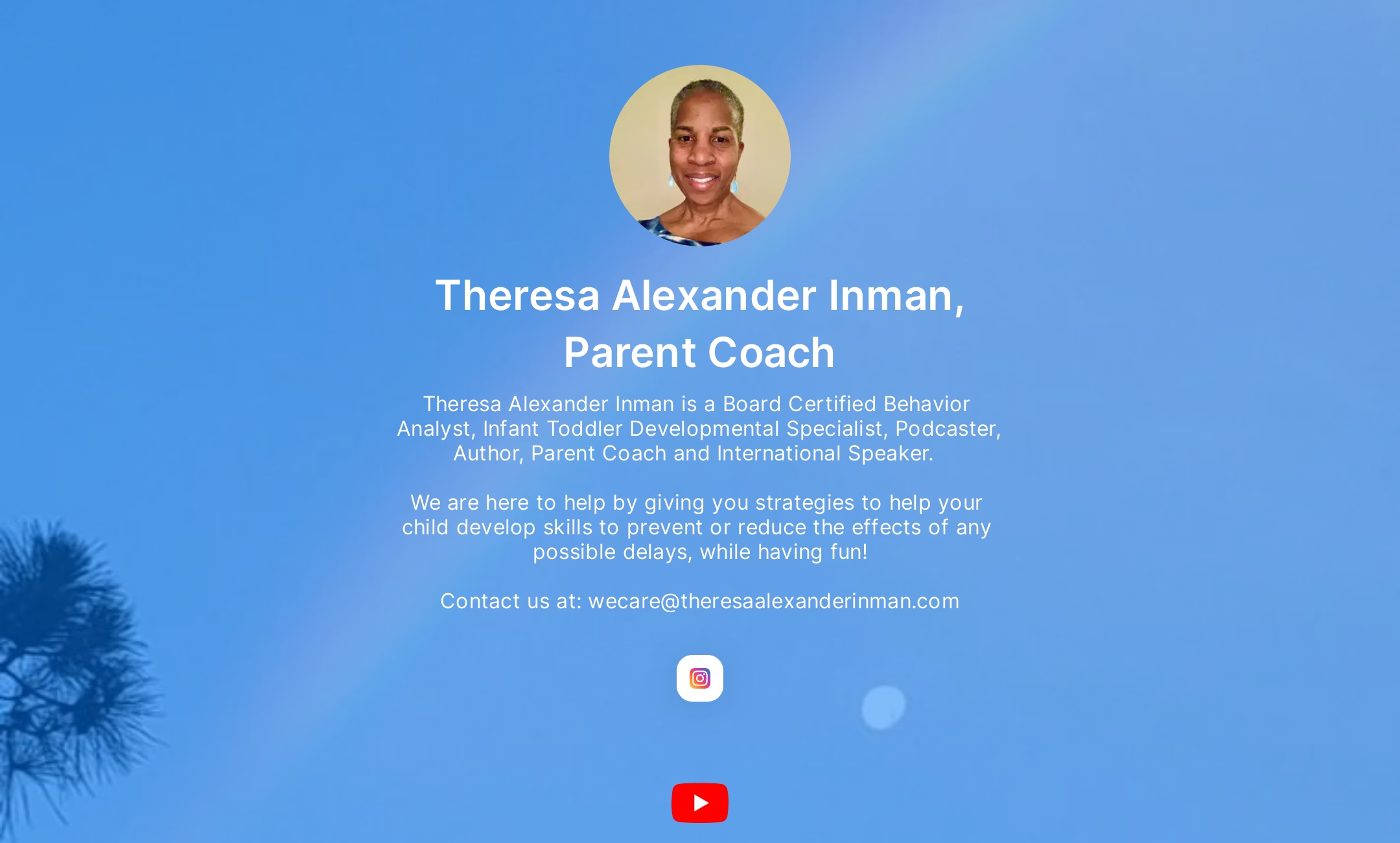 Theresa Alexander Inman, Parent Coach