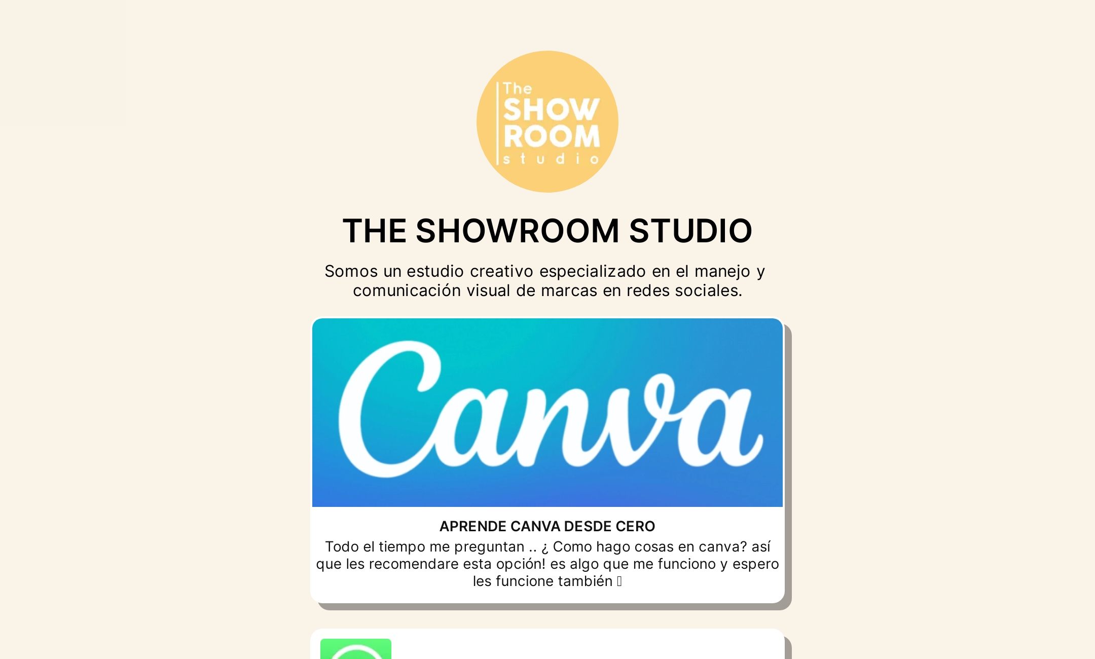 THE SHOWROOM STUDIO 's Flowpage