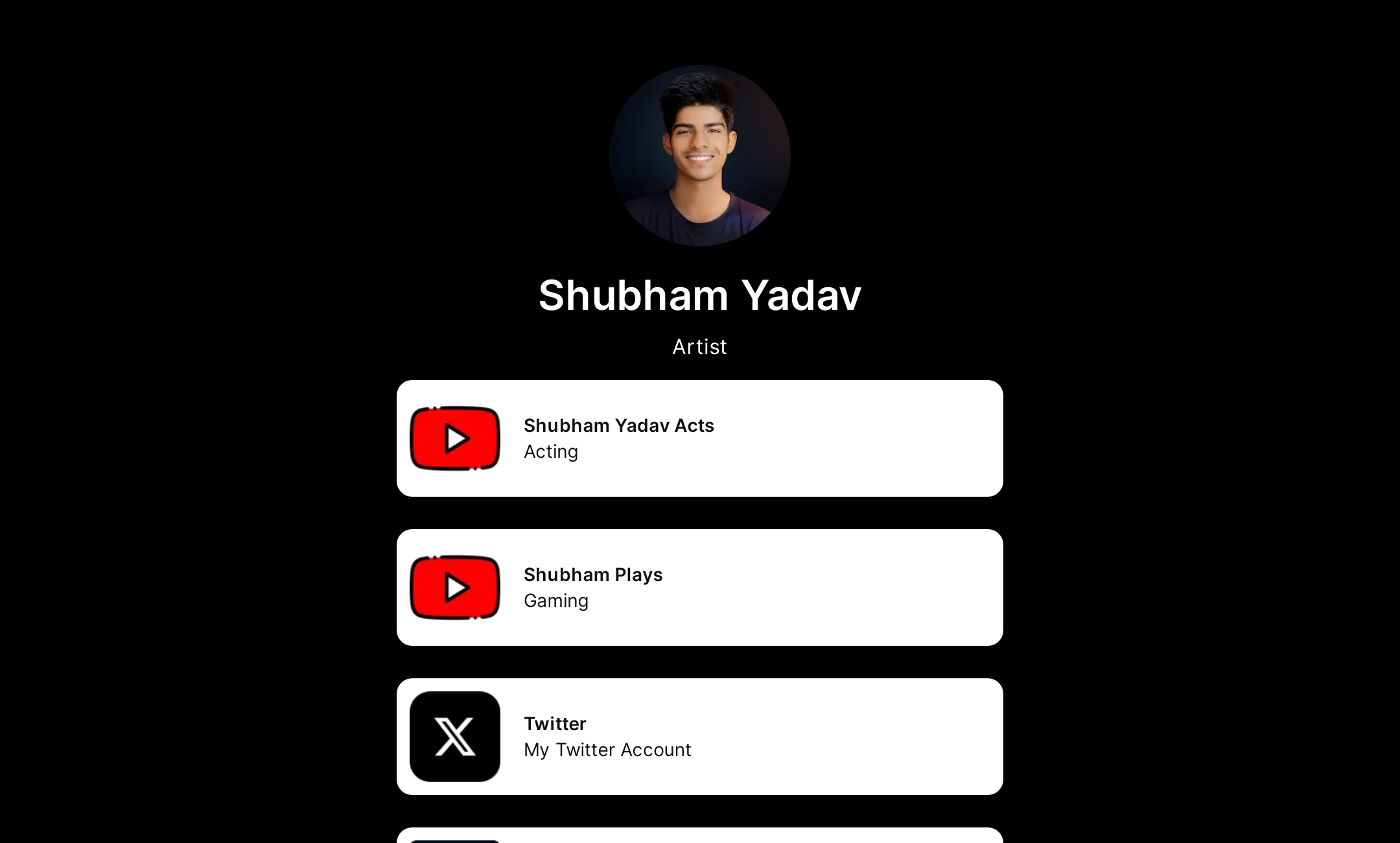Shubham Yadav's Flowpage