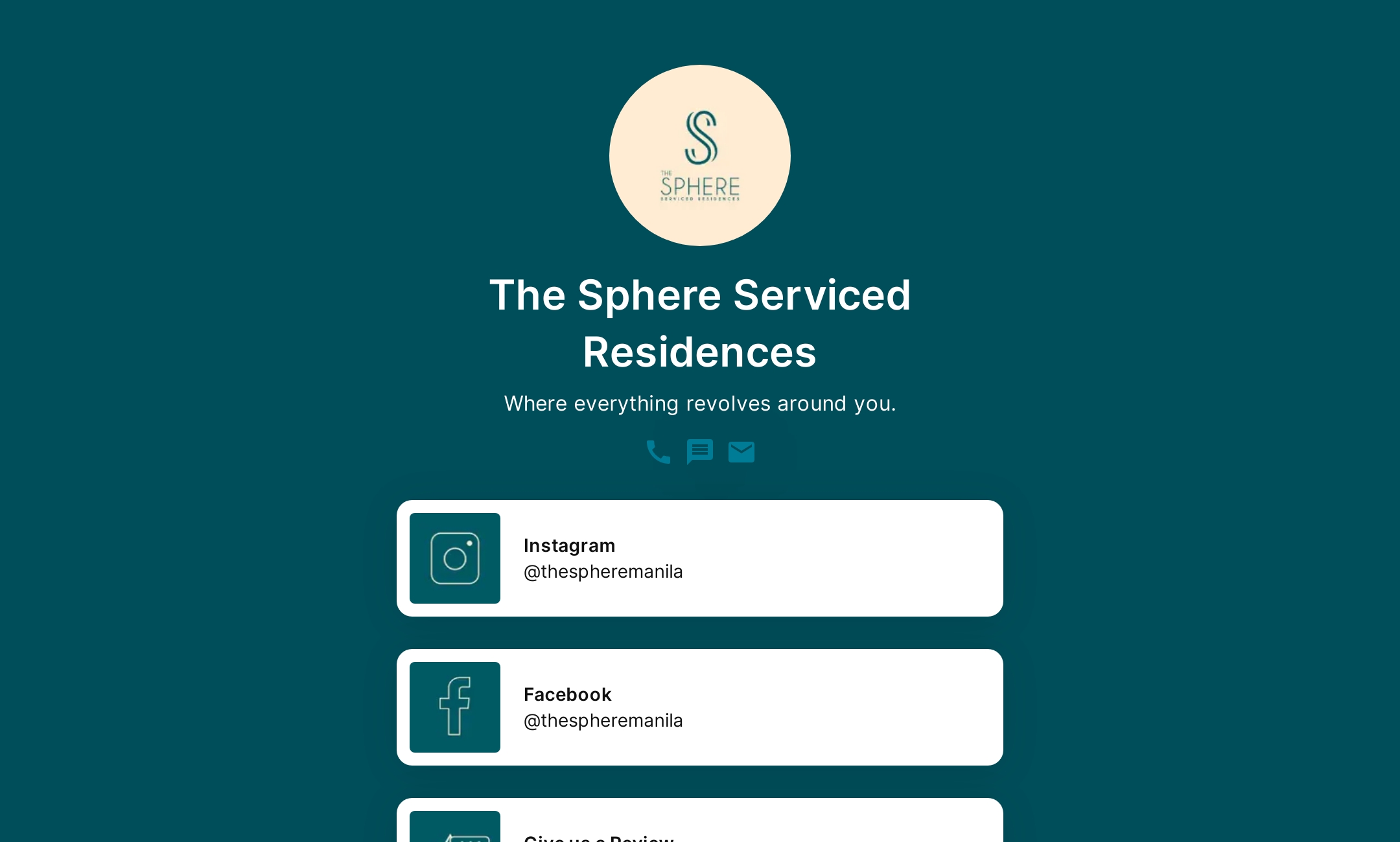 The Sphere Serviced Residences' Flowpage