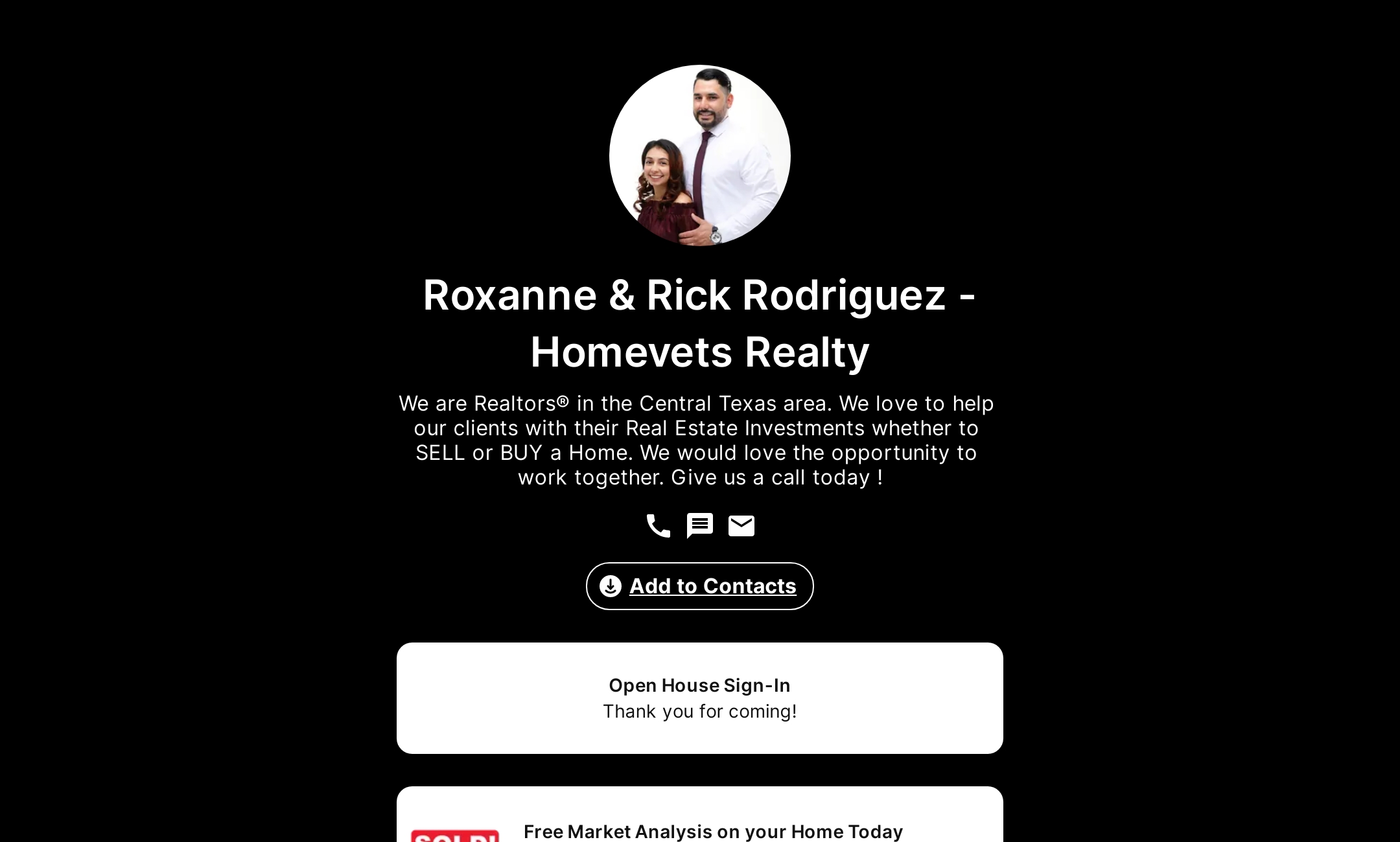 Roxanne & Rick Rodriguez - Homevets Realty's Flowpage
