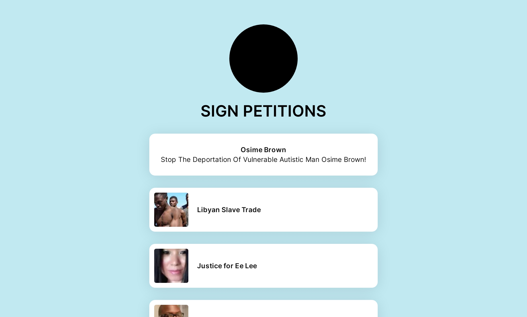 SIGN PETITIONS 's Flowpage