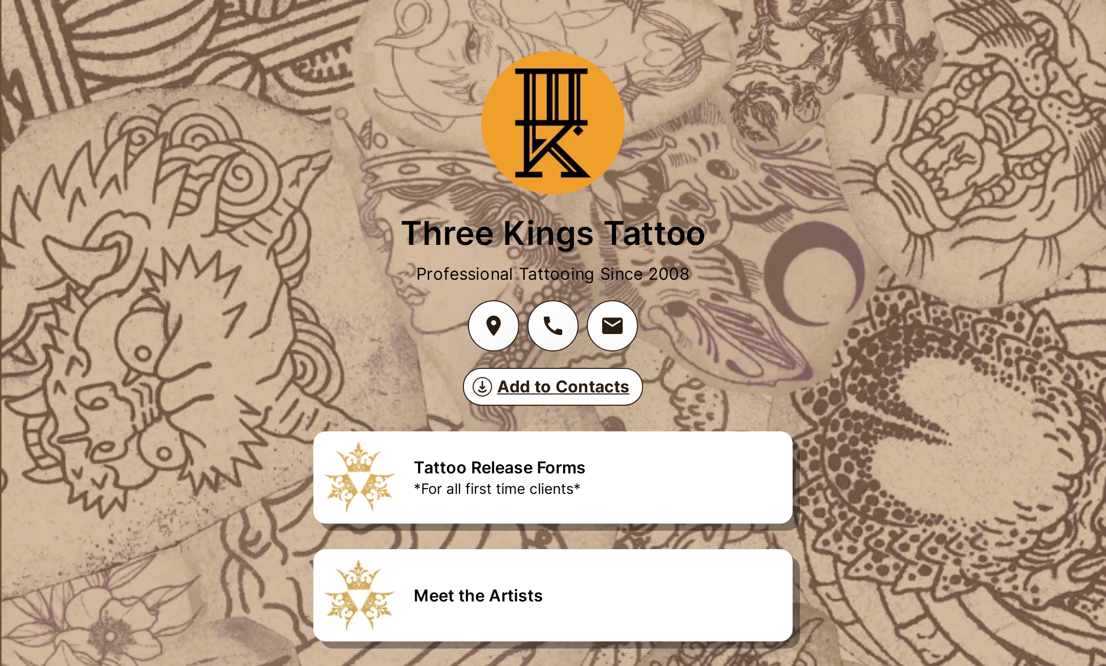 Three Kings Tattoo's Flowpage