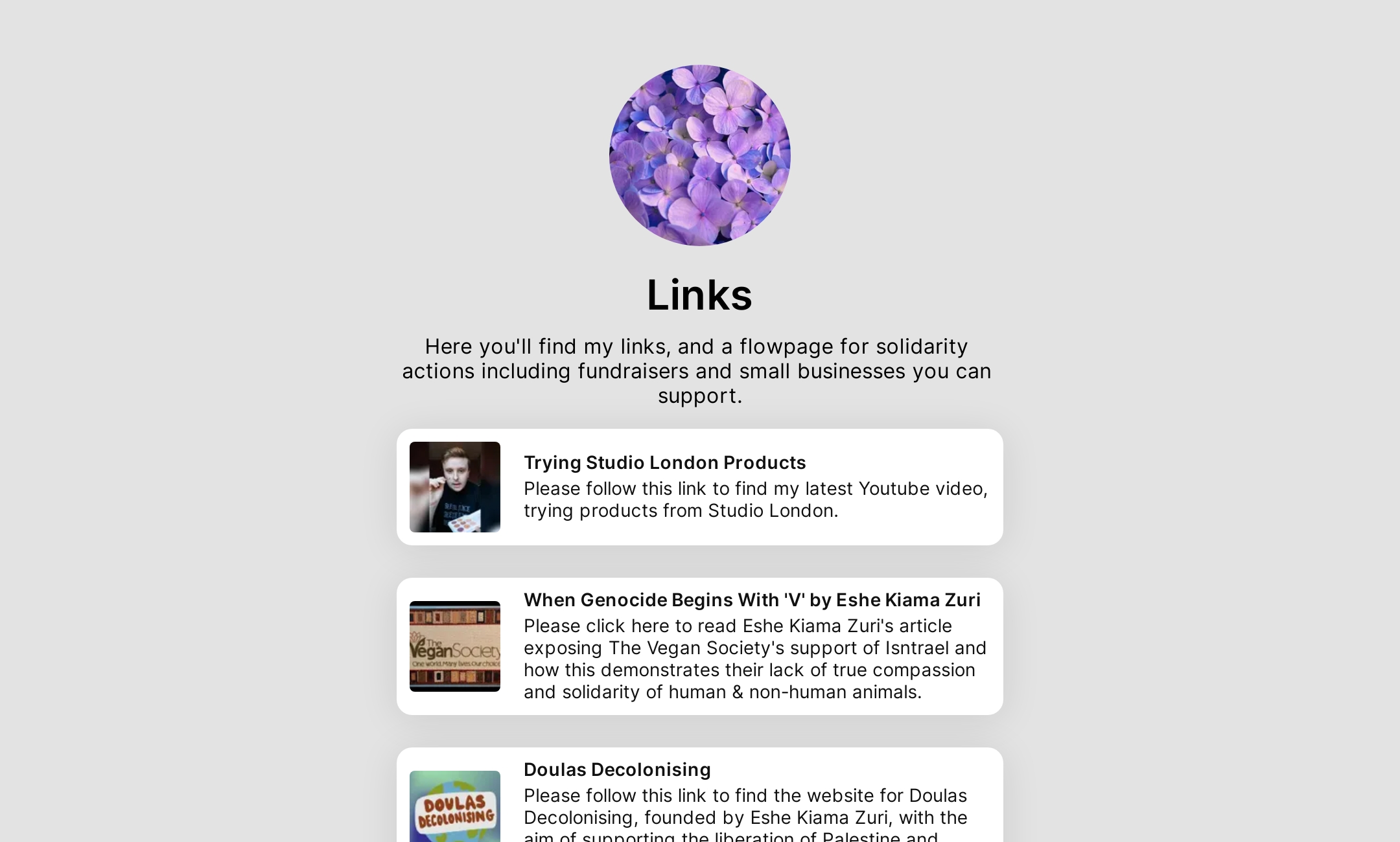 Links' Flowpage