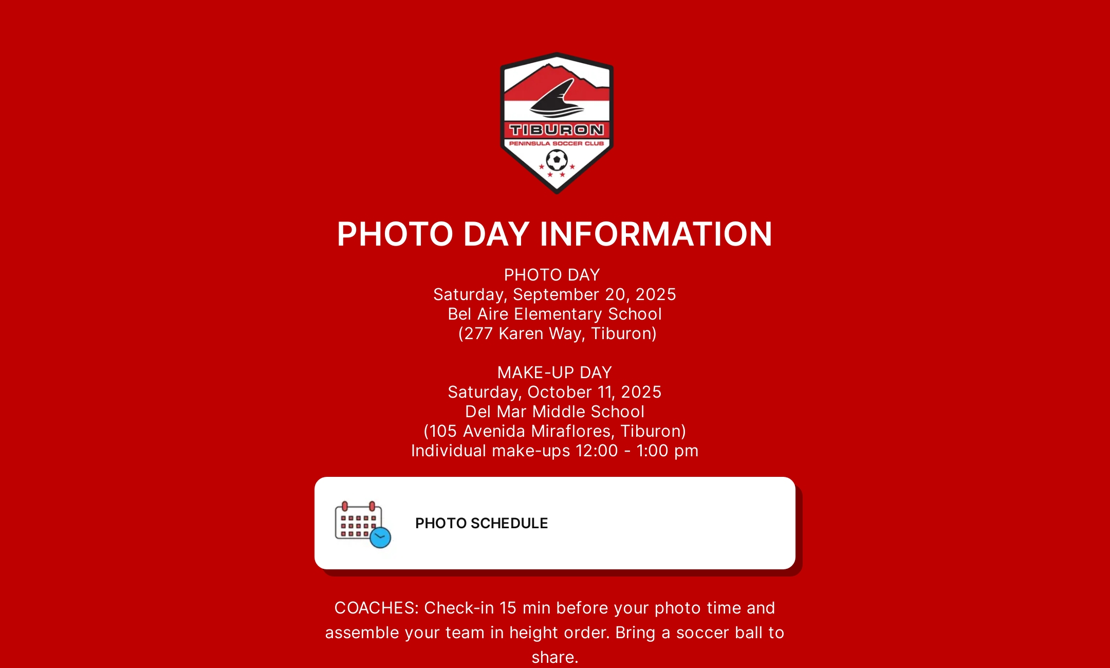 PHOTO DAY INFORMATION's Flowpage