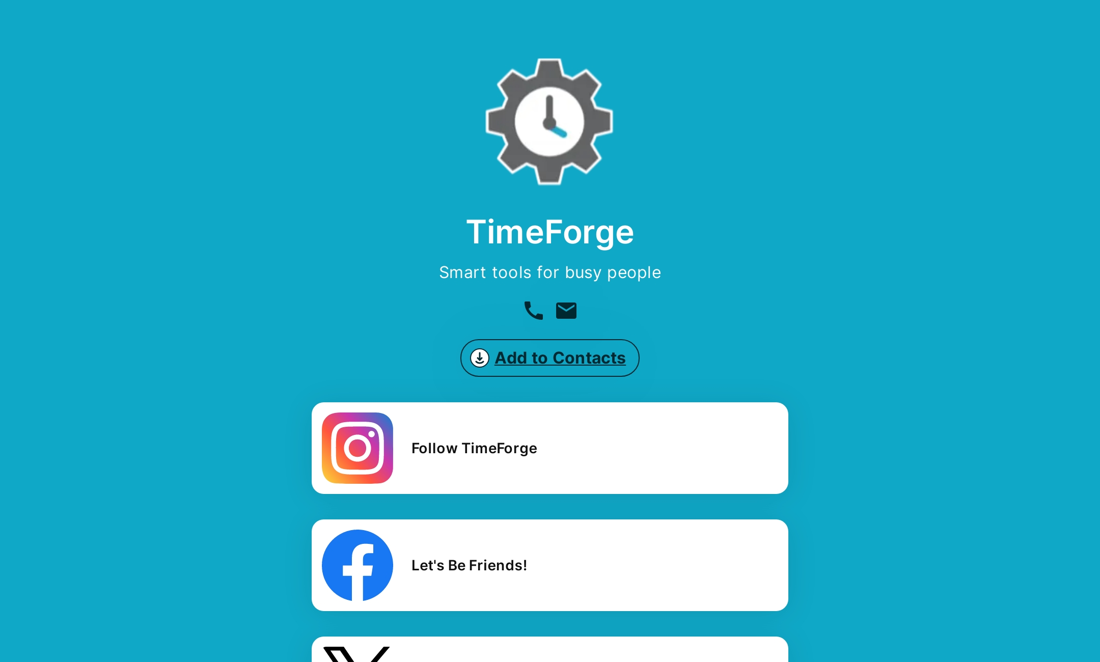 TimeForge's Flowpage