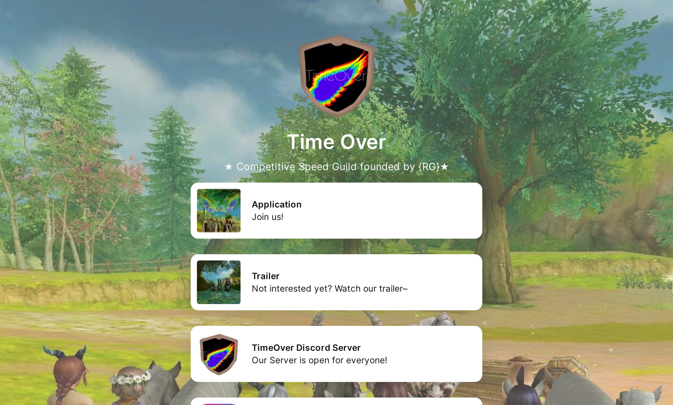 Time Over's Flowpage