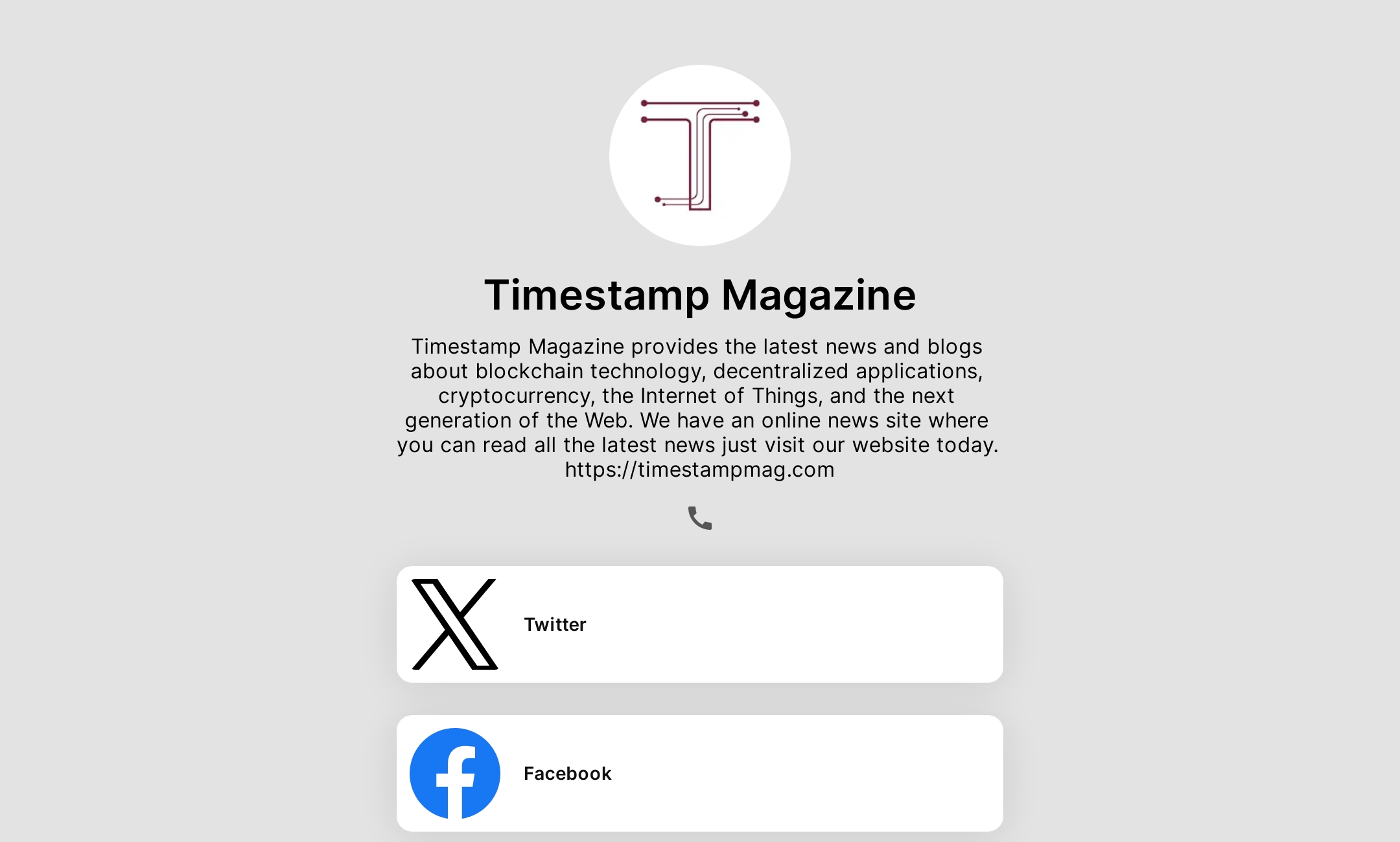 Timestamp Magazine's Flowpage